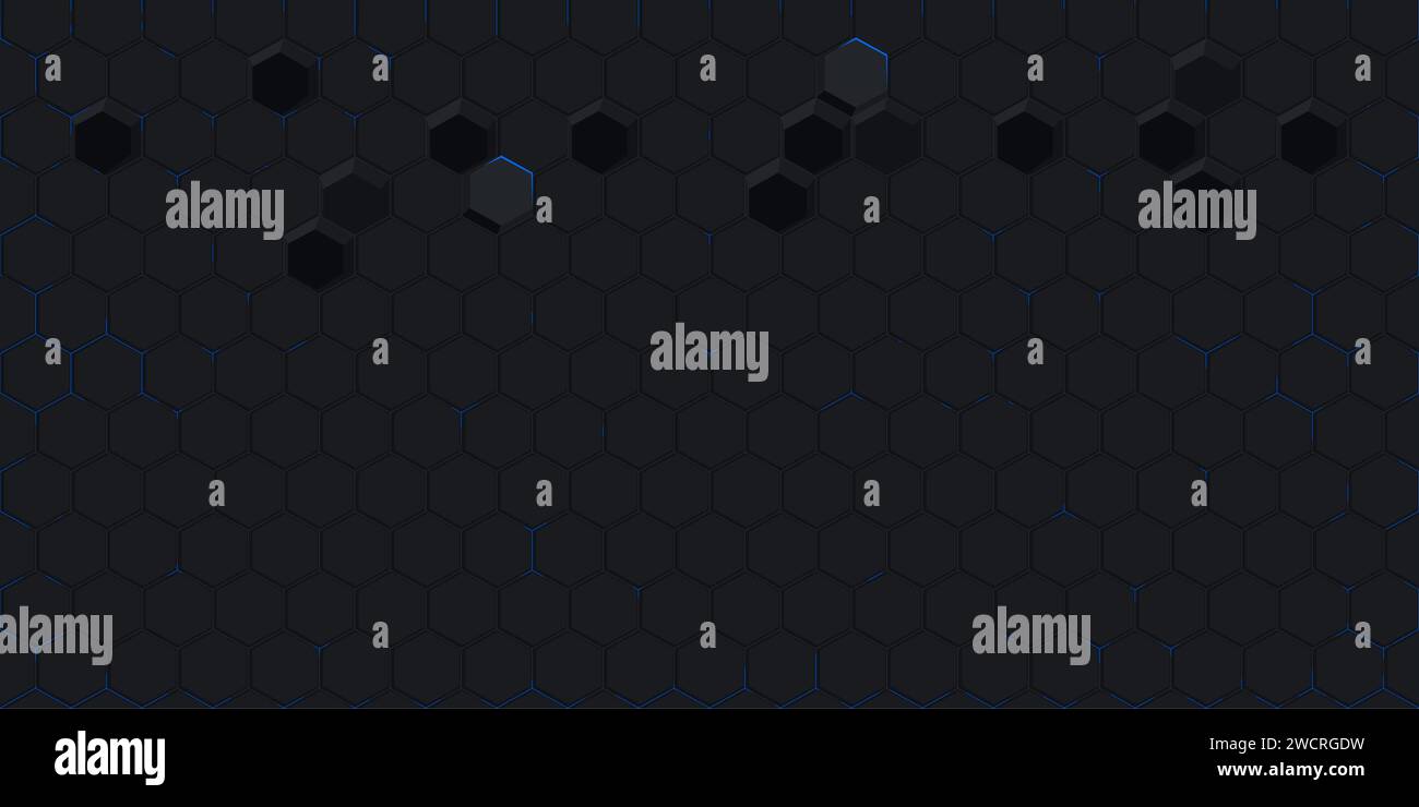 Dark Abstract Seamless Futuristic Simple Hexagonal Gaming Cyber Vector ...