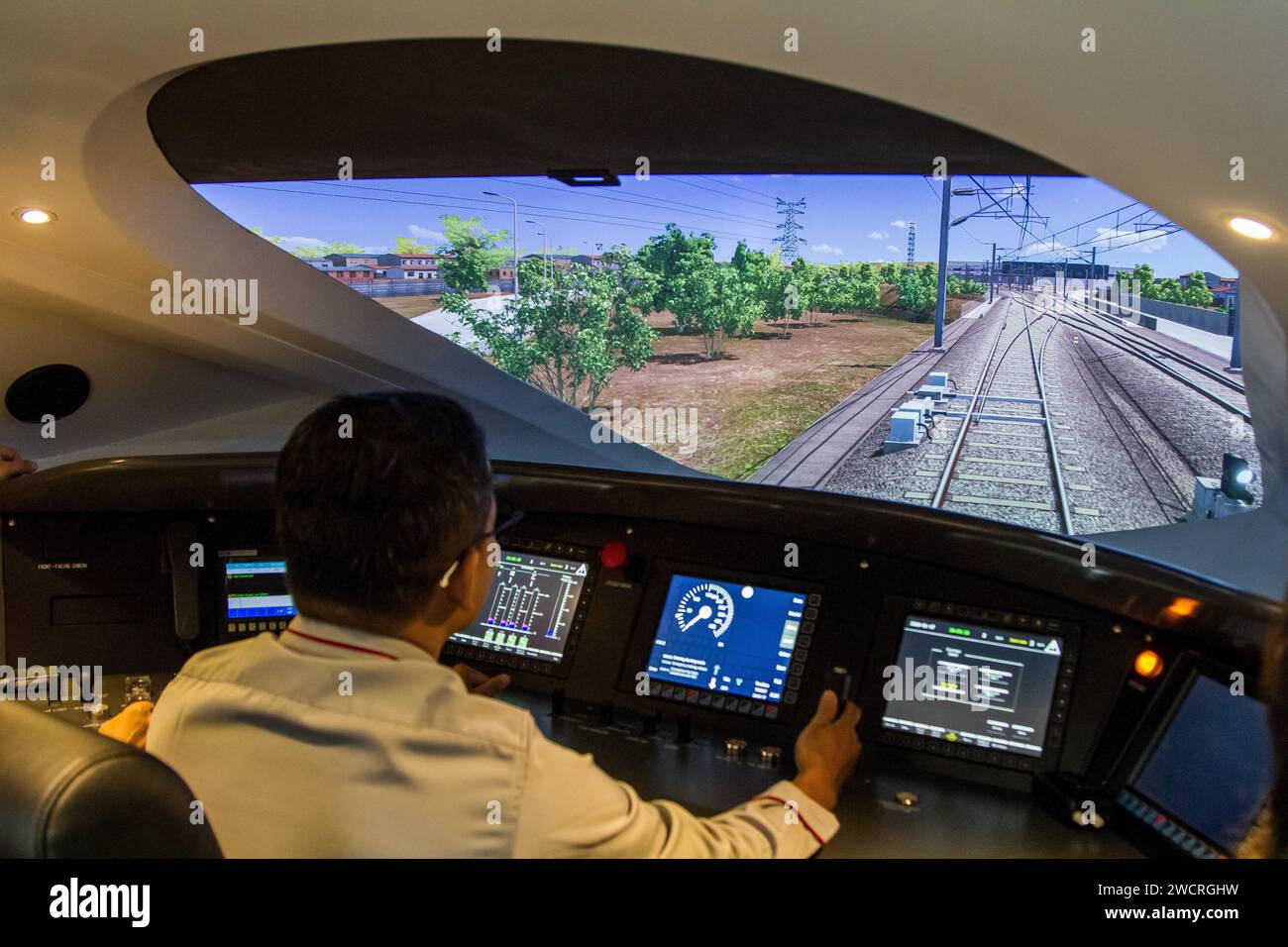Bandung, West Java, Indonesia. 17th Jan, 2024. Electric Multiple Unit ...