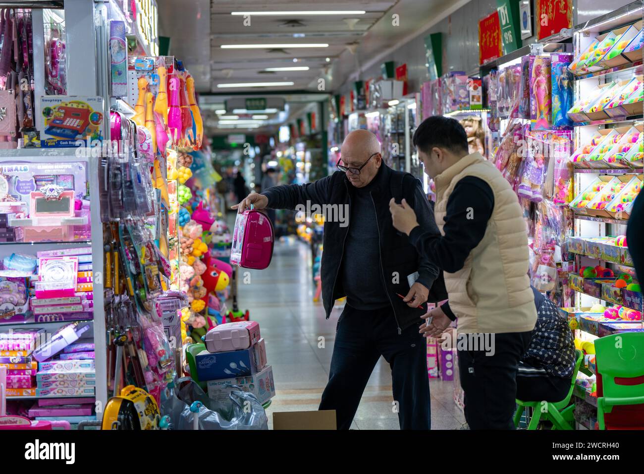 People select goods at Yiwu International Trade City in Yiwu City, east ...