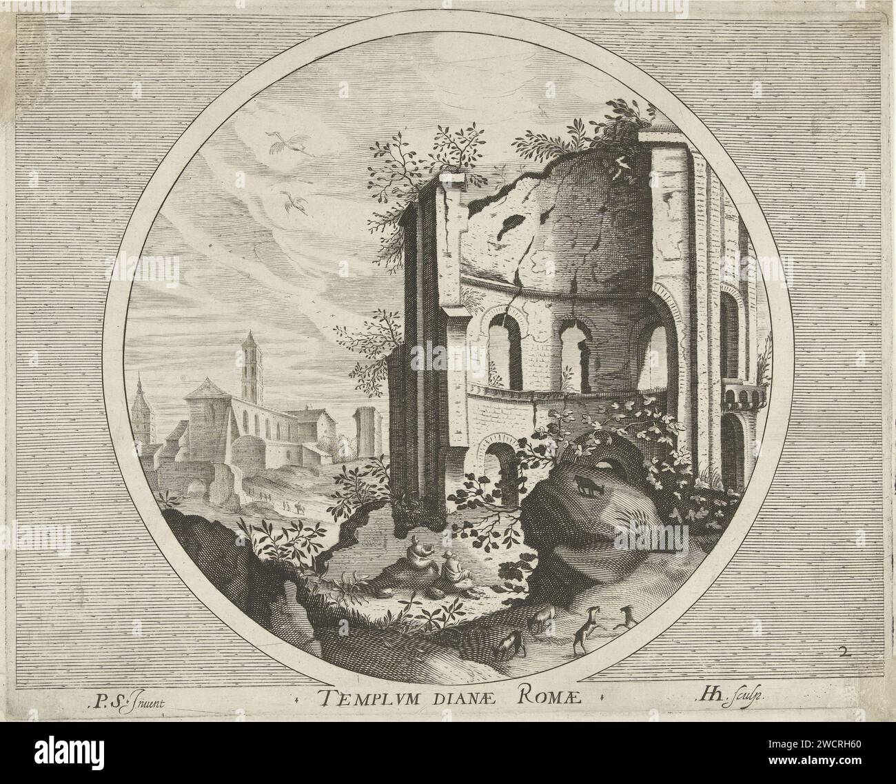 Temple of Diana, Hendrick Hondius (I), After Petrus Stephanus, 1600 ...