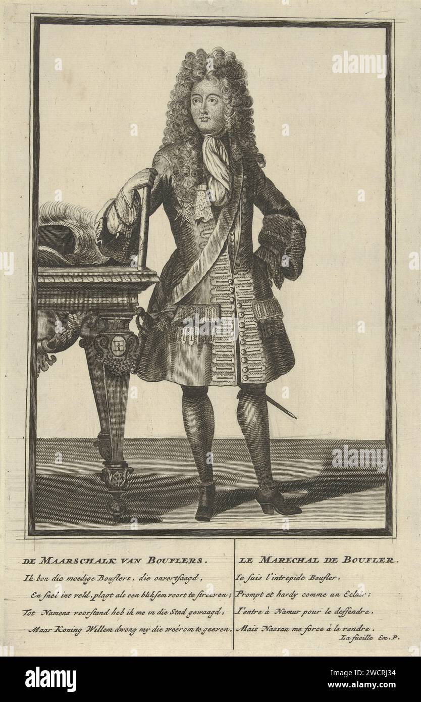 Portrait of Marshal Louis François, Duke of Boufflers, Daniel de ...