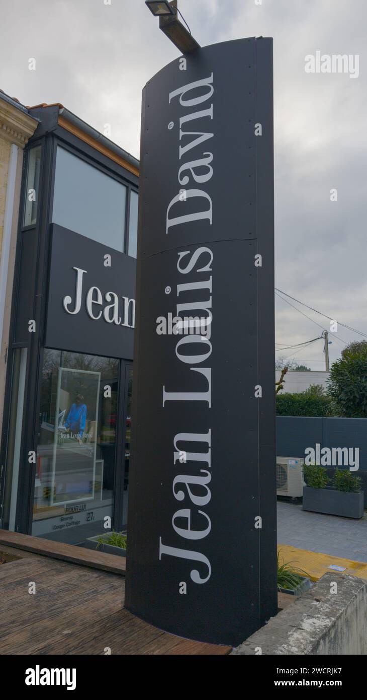 Bordeaux , France - 01 14 2024 : Jean Louis David sign text and brand ...