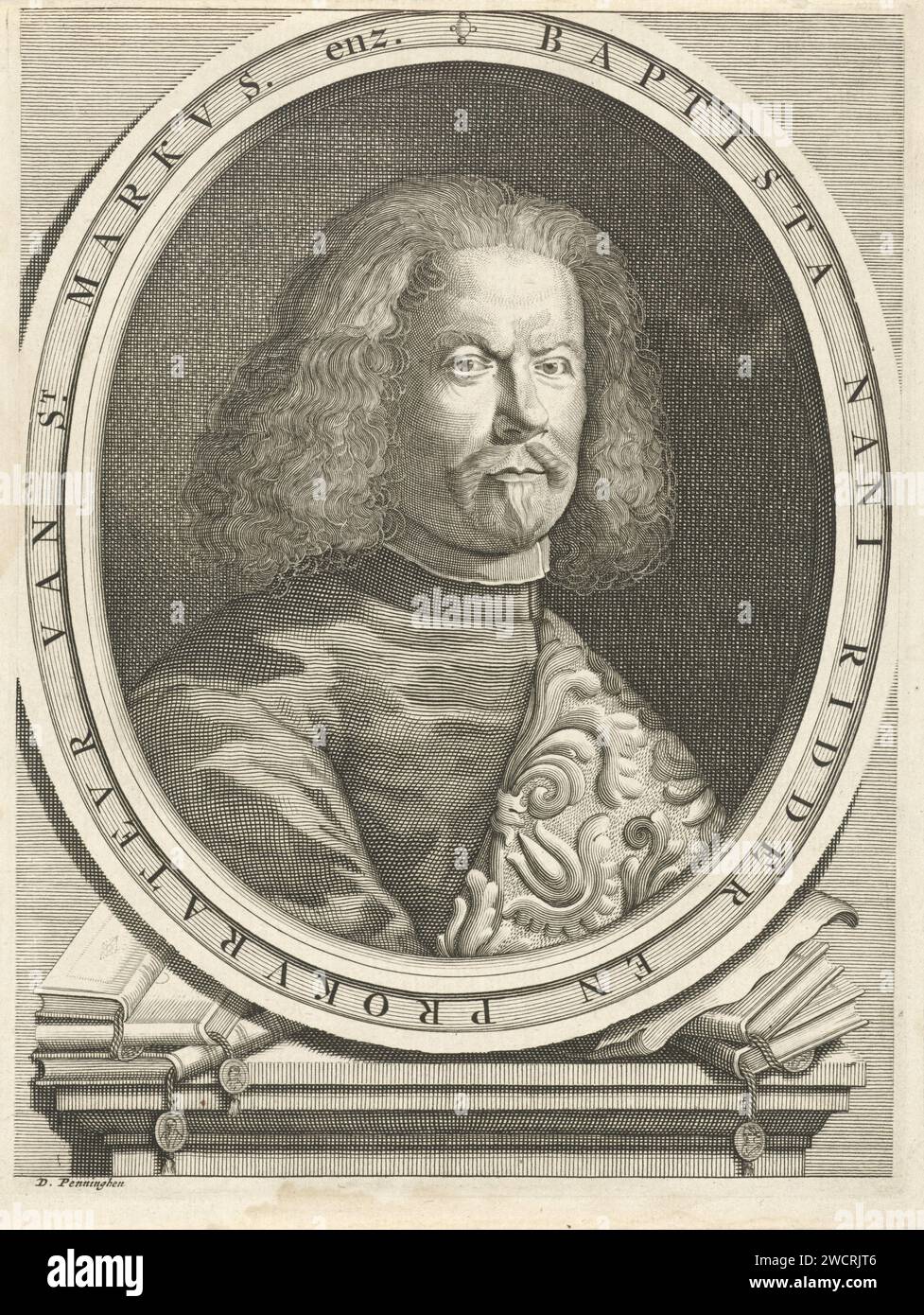 Portrait of Baptista Nani, Daniël with the tokens, 1685 - 1696 print ...