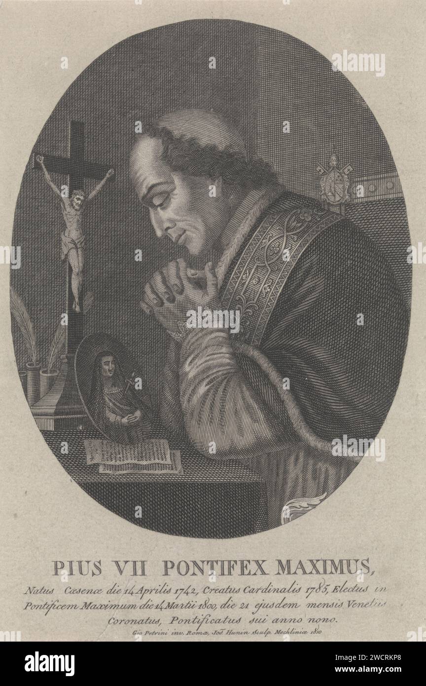 Praying pope pius vii hi-res stock photography and images - Alamy