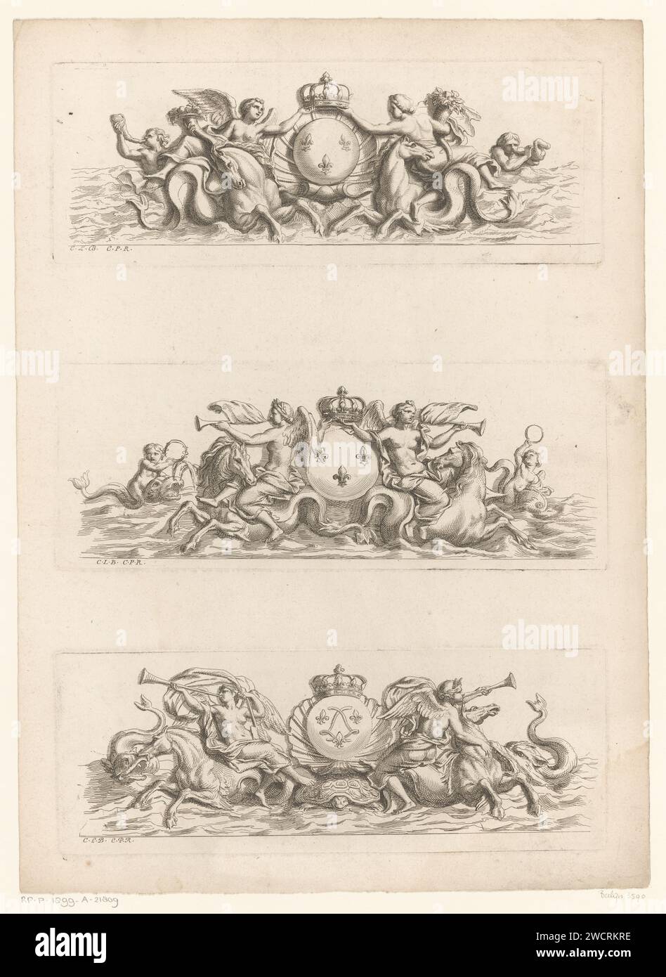 Frisians with weapon of France and Engelen, Louis de Châtillon, After ...