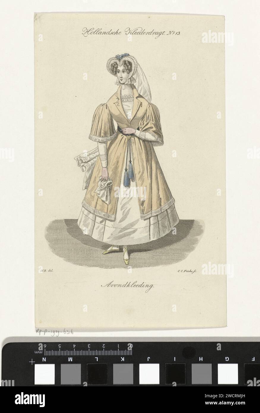 Woman in Eveningwear, Karel Christiaan Fuchs, After Monogram Miss MB ...