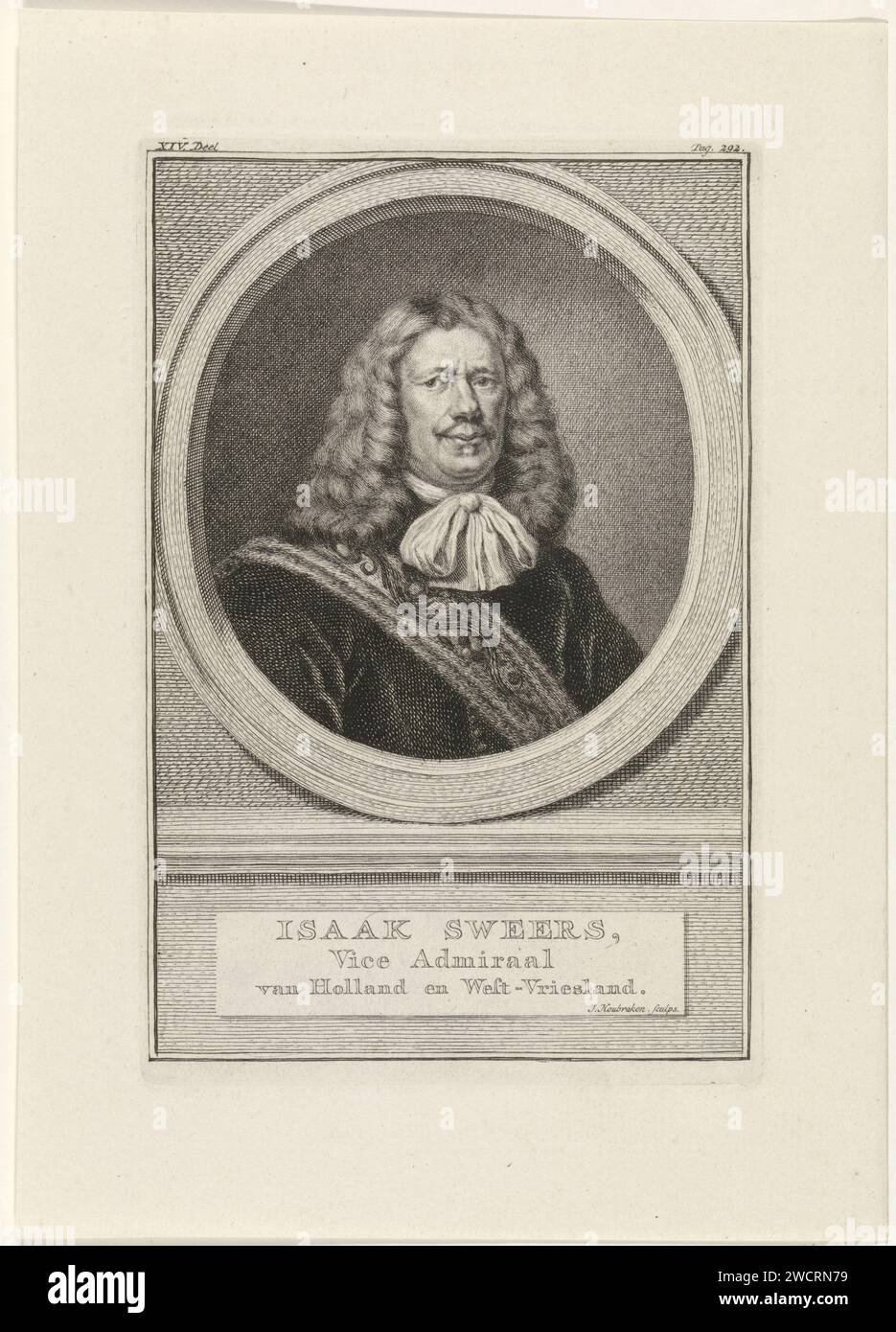 Portrait of Isaac Sweers, Jacob Houbraken, 1790 - 1796 print Bust to ...