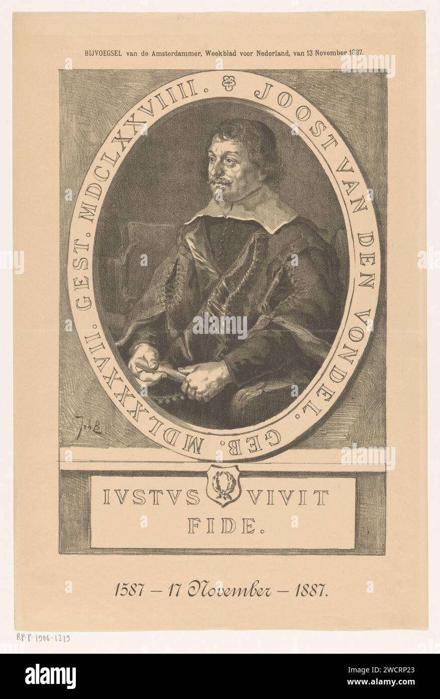 Text justus fide vivit hi-res stock photography and images - Alamy