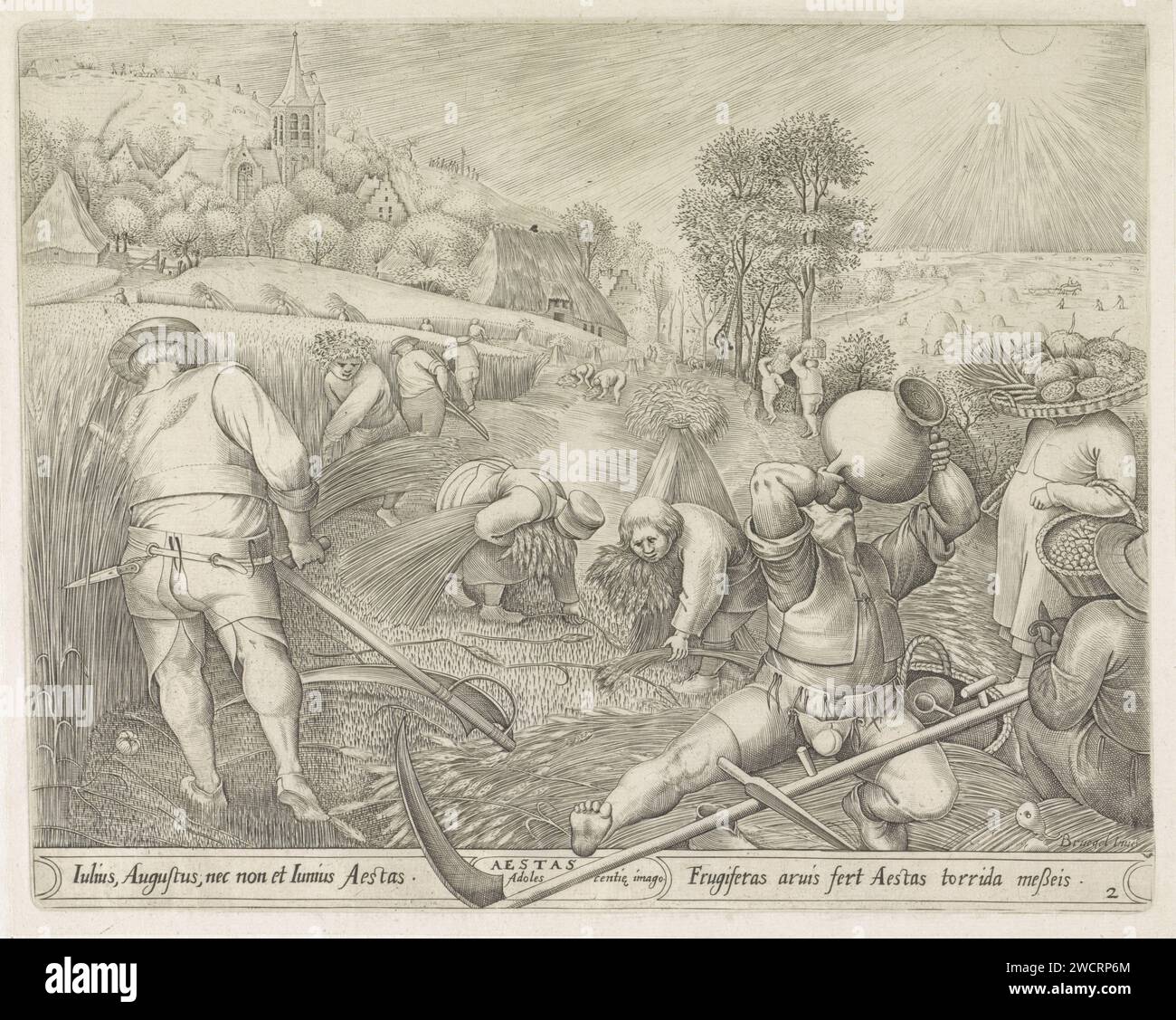 Zomer, Pieter van der Heyden, After Pieter Bruegel (I), 1601 - 1652 ...