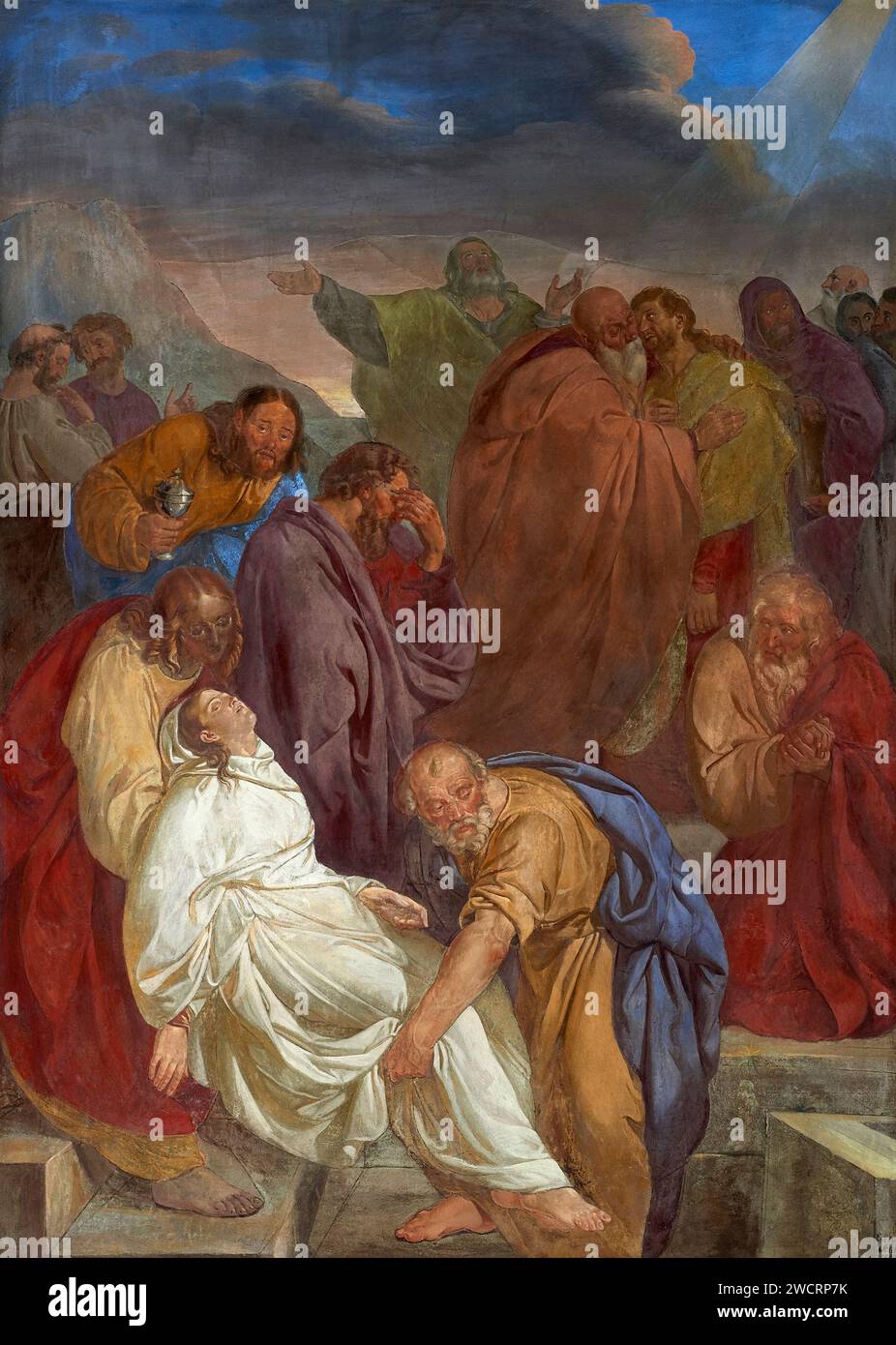 Tumulazione di Maria - affresco - Enrico Scuri - 1832 - Rudiano (Bs ...