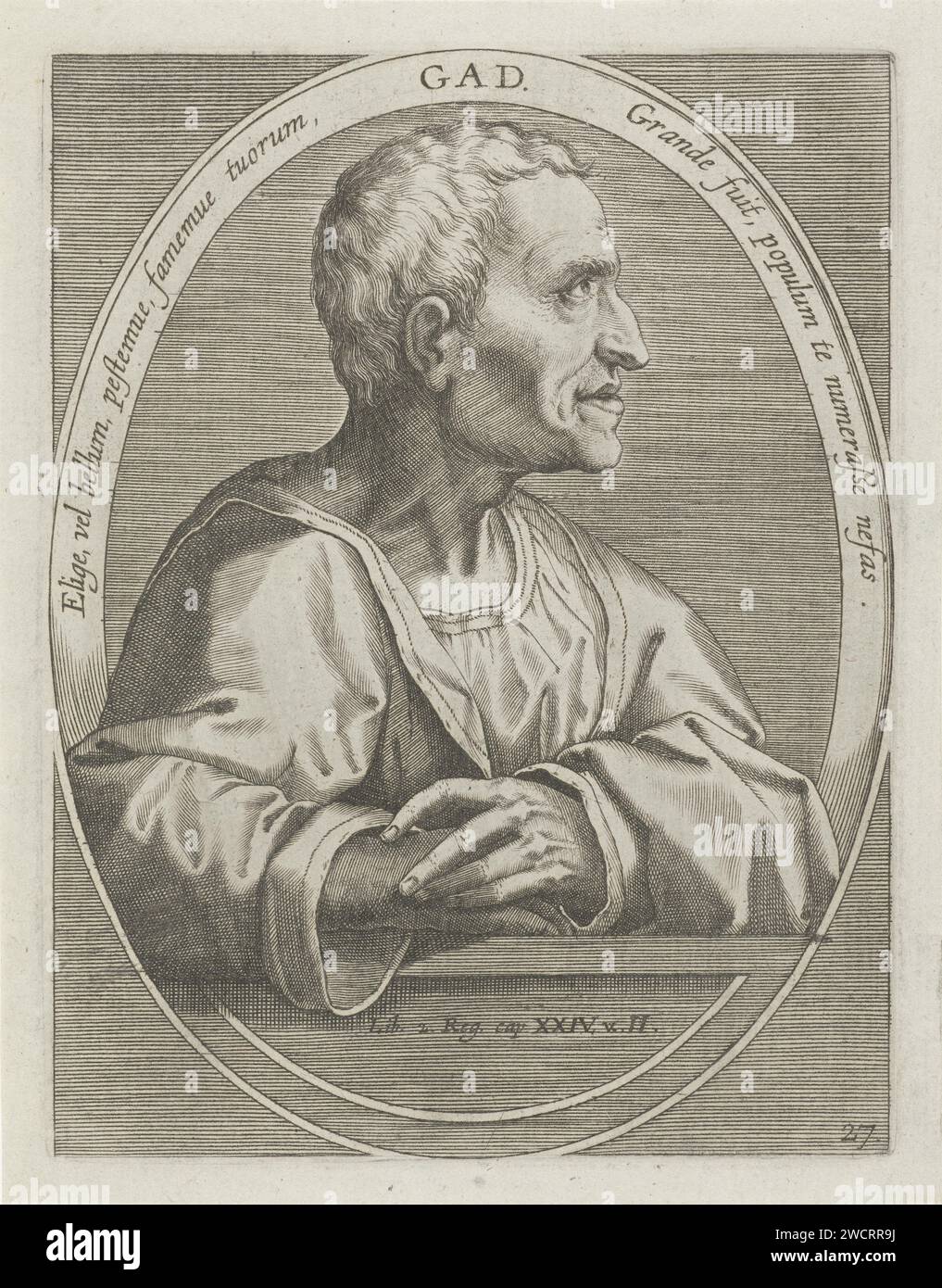 Gad, Cornelis Galle (I), After Jan van der Straet, 1613 print The ...