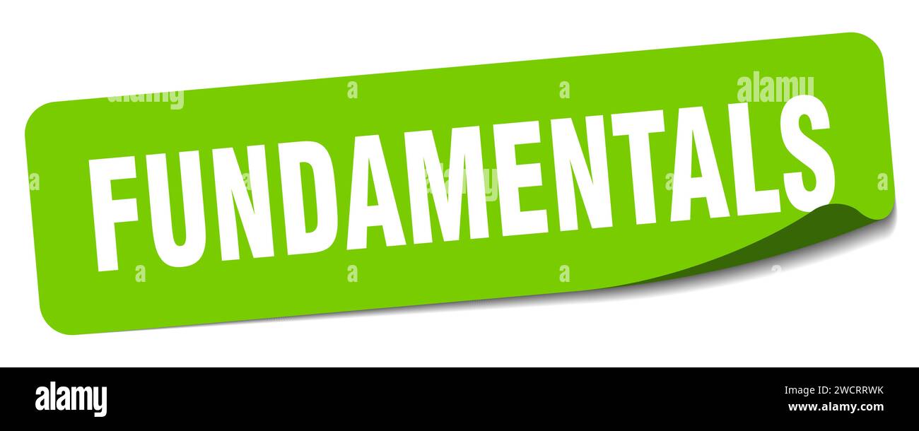 fundamentals sticker. fundamentals rectangular label isolated on white ... fundamentals sticker. fundamentals rectangular label isolated on white ...