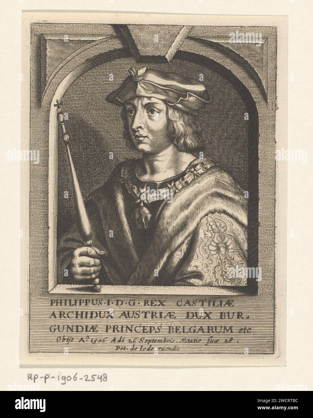 Portrait of Philip I van Castile, Pieter de Jode (II) (Possible), 1638 ...