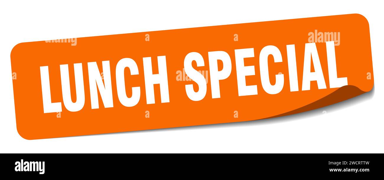 lunch special sticker. lunch special rectangular label isolated on ...