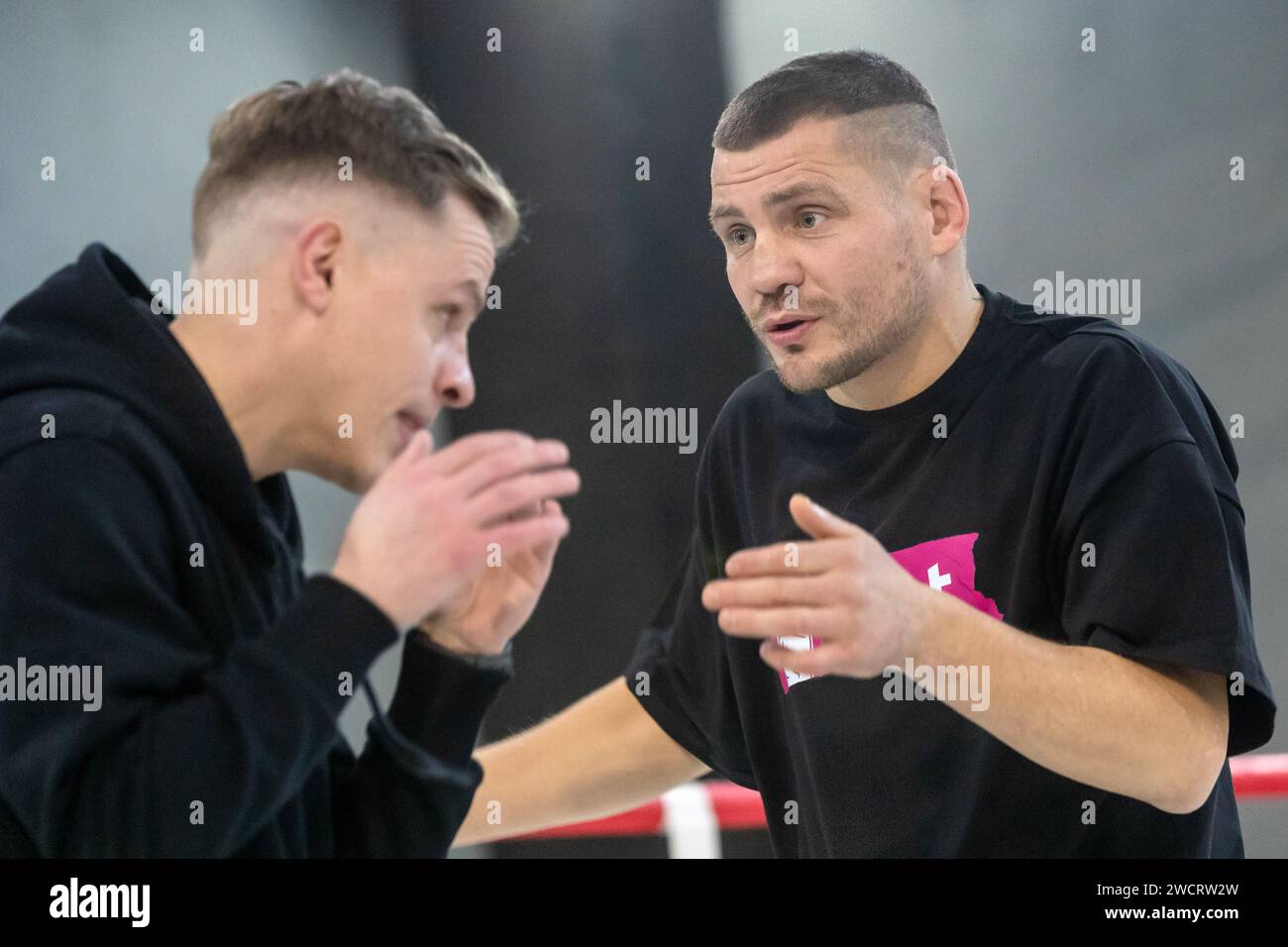 KYIV, UKRAINE - JANUARY 16, 2024 - Boxer, WBO International lightweight ...
