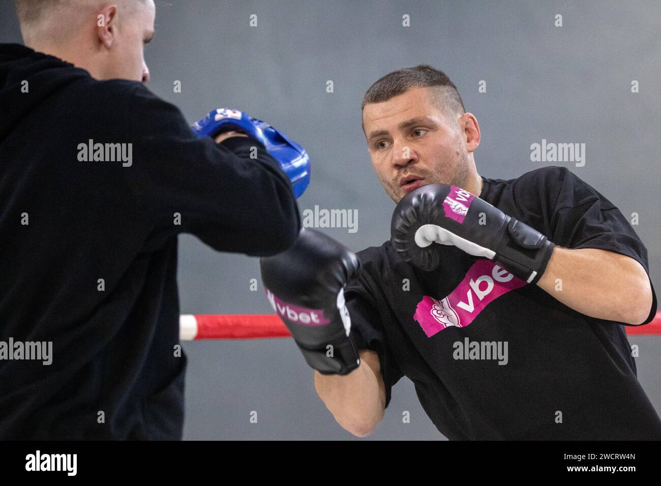 KYIV, UKRAINE - JANUARY 16, 2024 - Boxer, WBO International lightweight ...