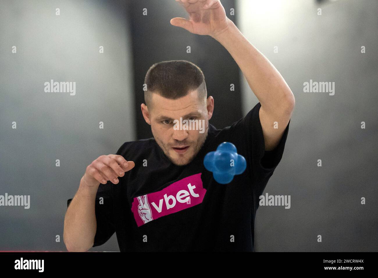 KYIV, UKRAINE - JANUARY 16, 2024 - Boxer, WBO International lightweight ...