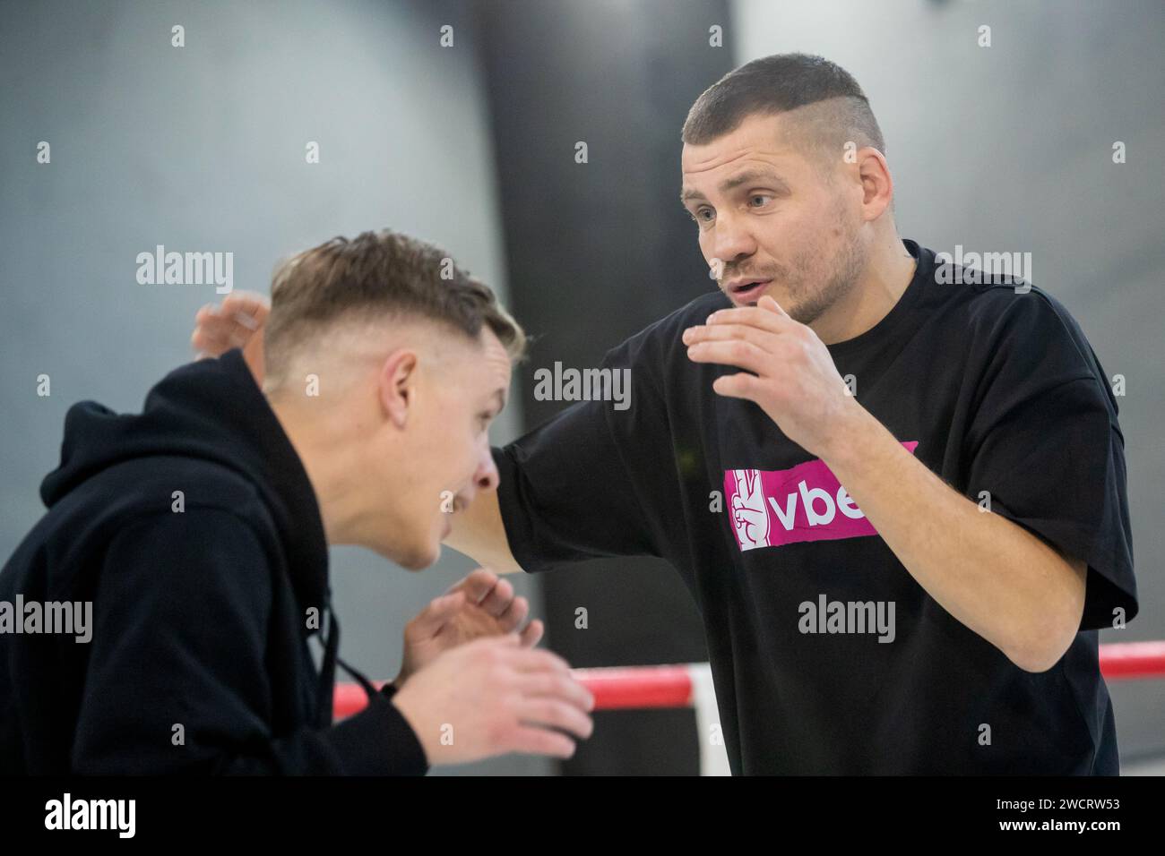 KYIV, UKRAINE - JANUARY 16, 2024 - Boxer, WBO International lightweight ...