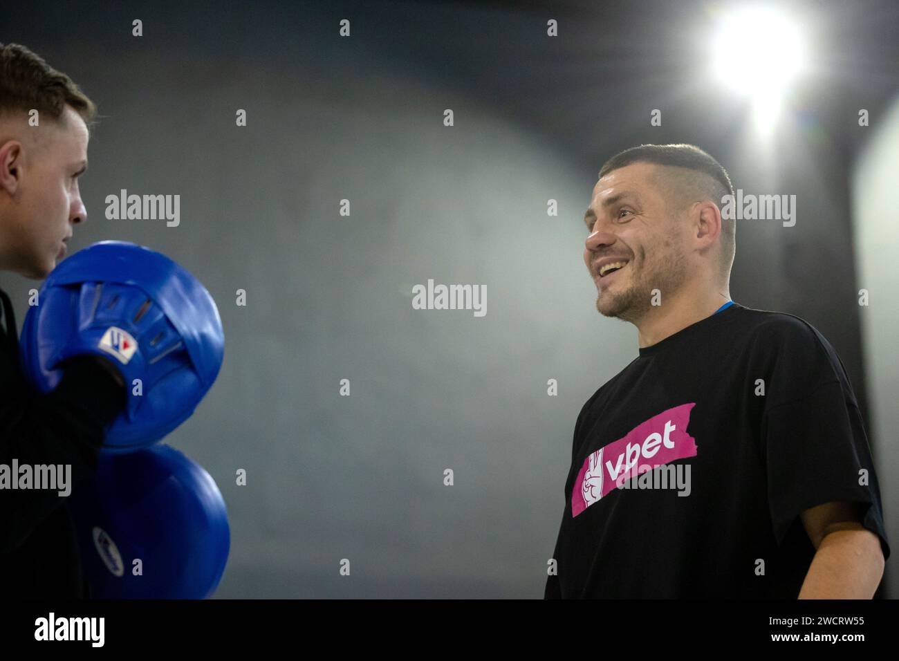 KYIV, UKRAINE - JANUARY 16, 2024 - Boxer, WBO International lightweight ...
