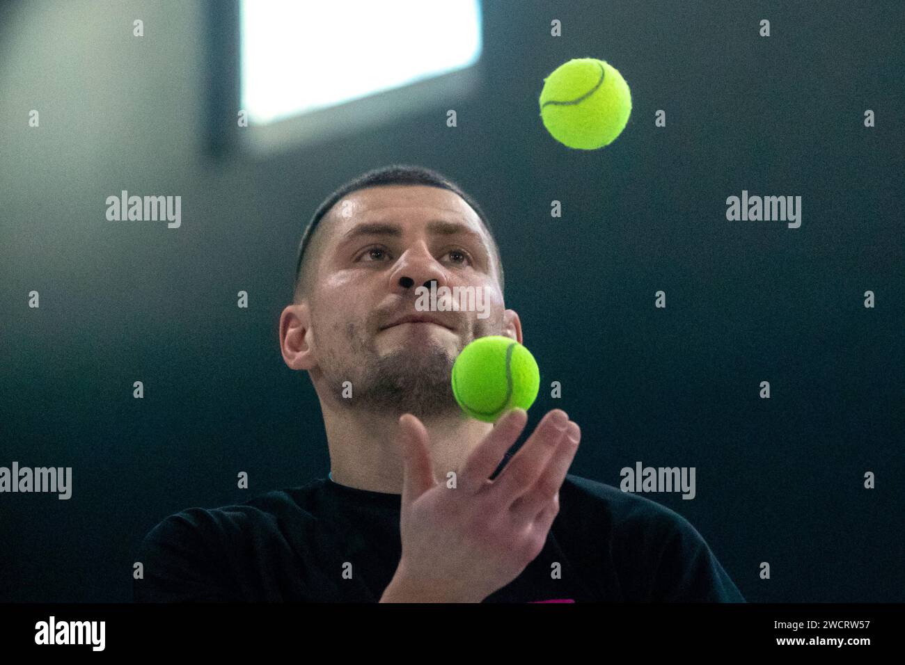 KYIV, UKRAINE - JANUARY 16, 2024 - Boxer, WBO International lightweight ...