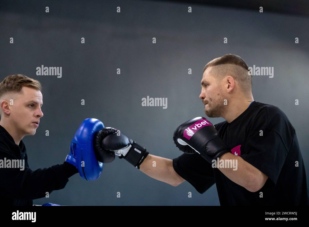 KYIV, UKRAINE - JANUARY 16, 2024 - Boxer, WBO International lightweight ...