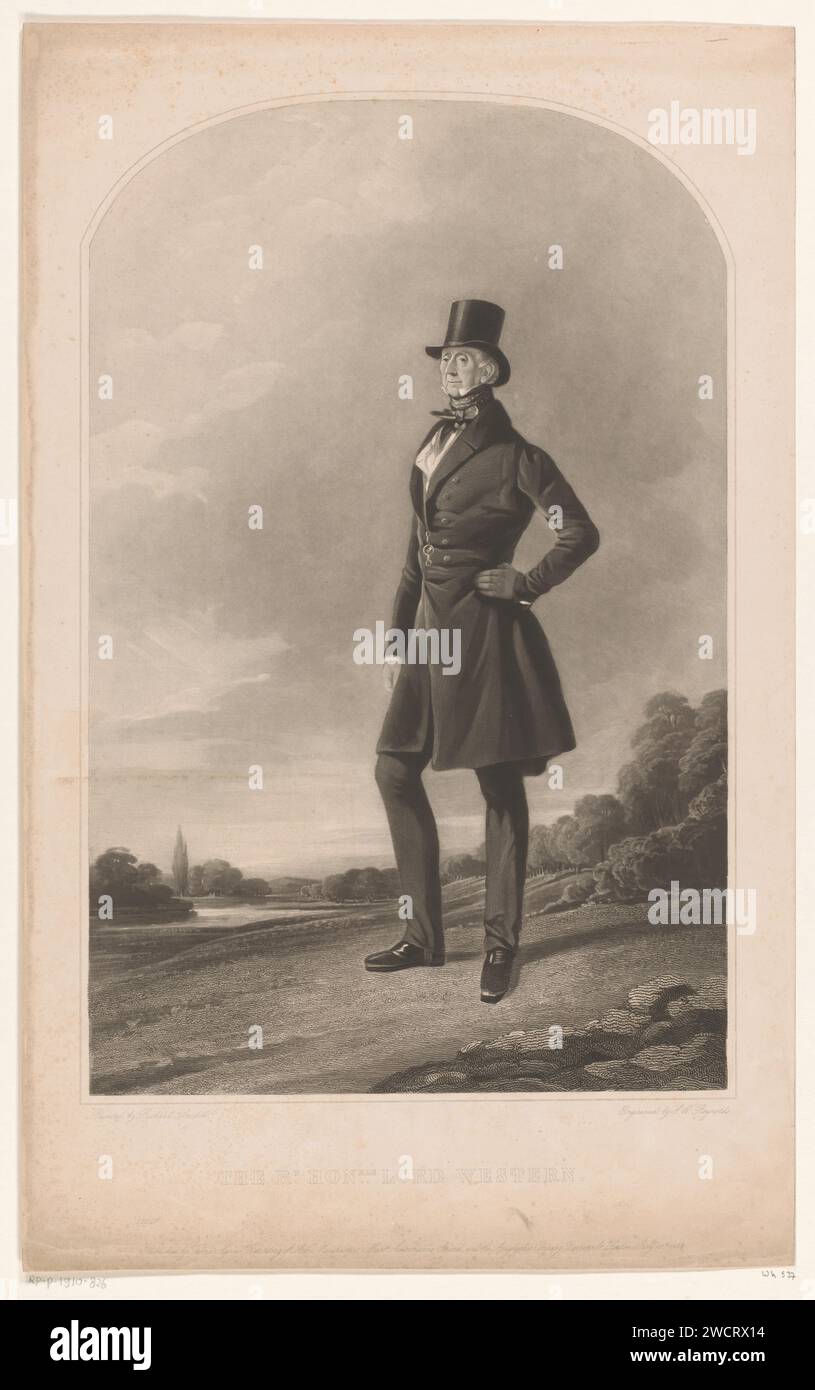 Portret van Charles Western, Samuel William Reynolds (I), after Richard ...