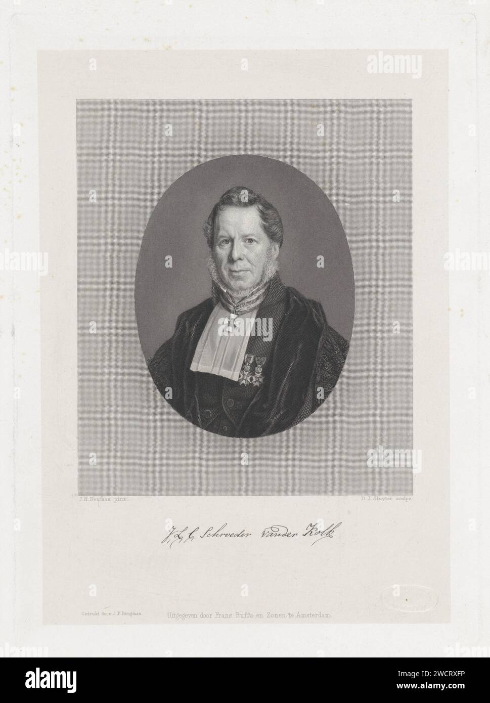 Professor jacobus ludovicus conradus schroeder van der kolk hi-res ...