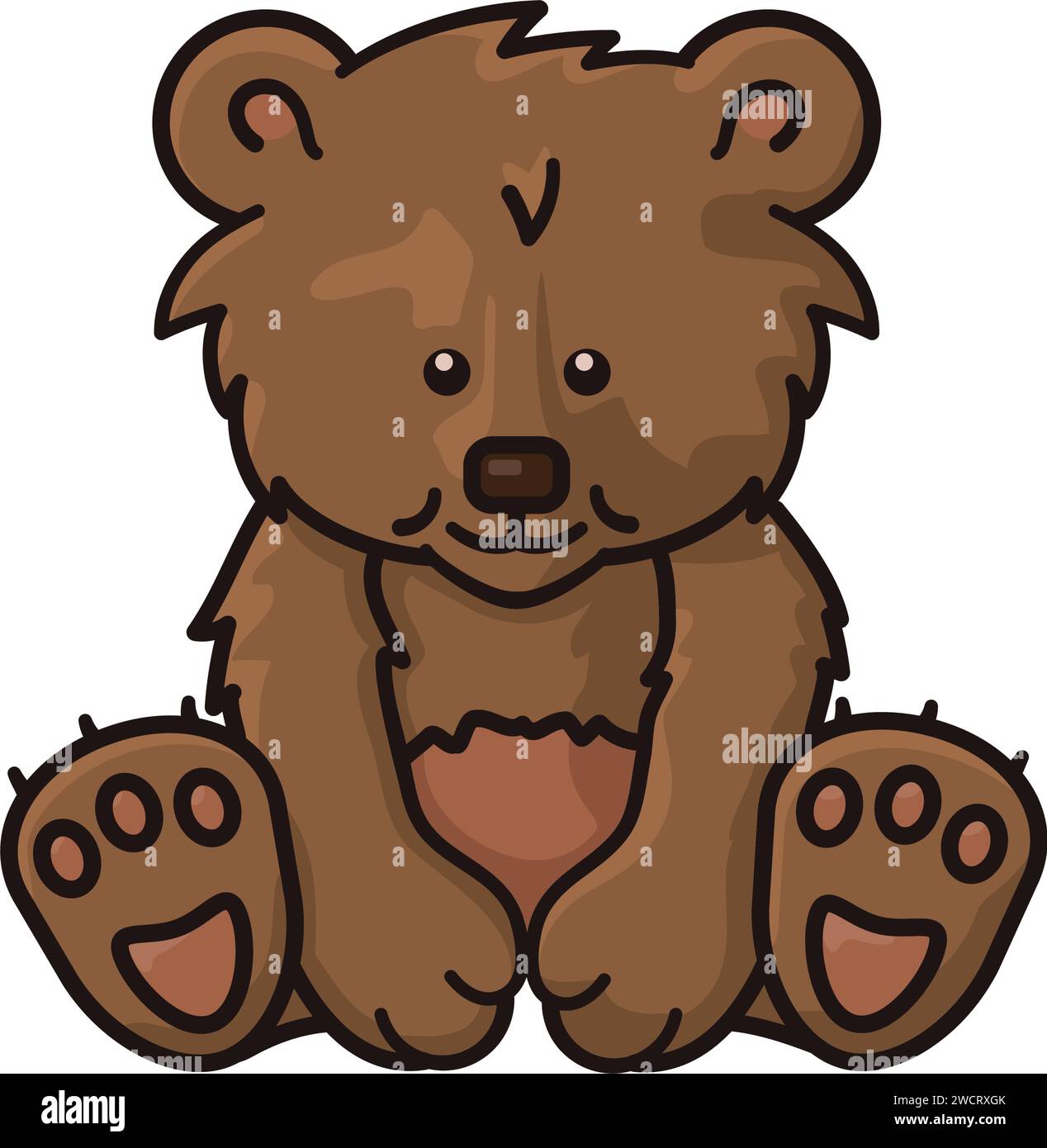Baby bear cartoon character isolated vector illustration for World Bear ...