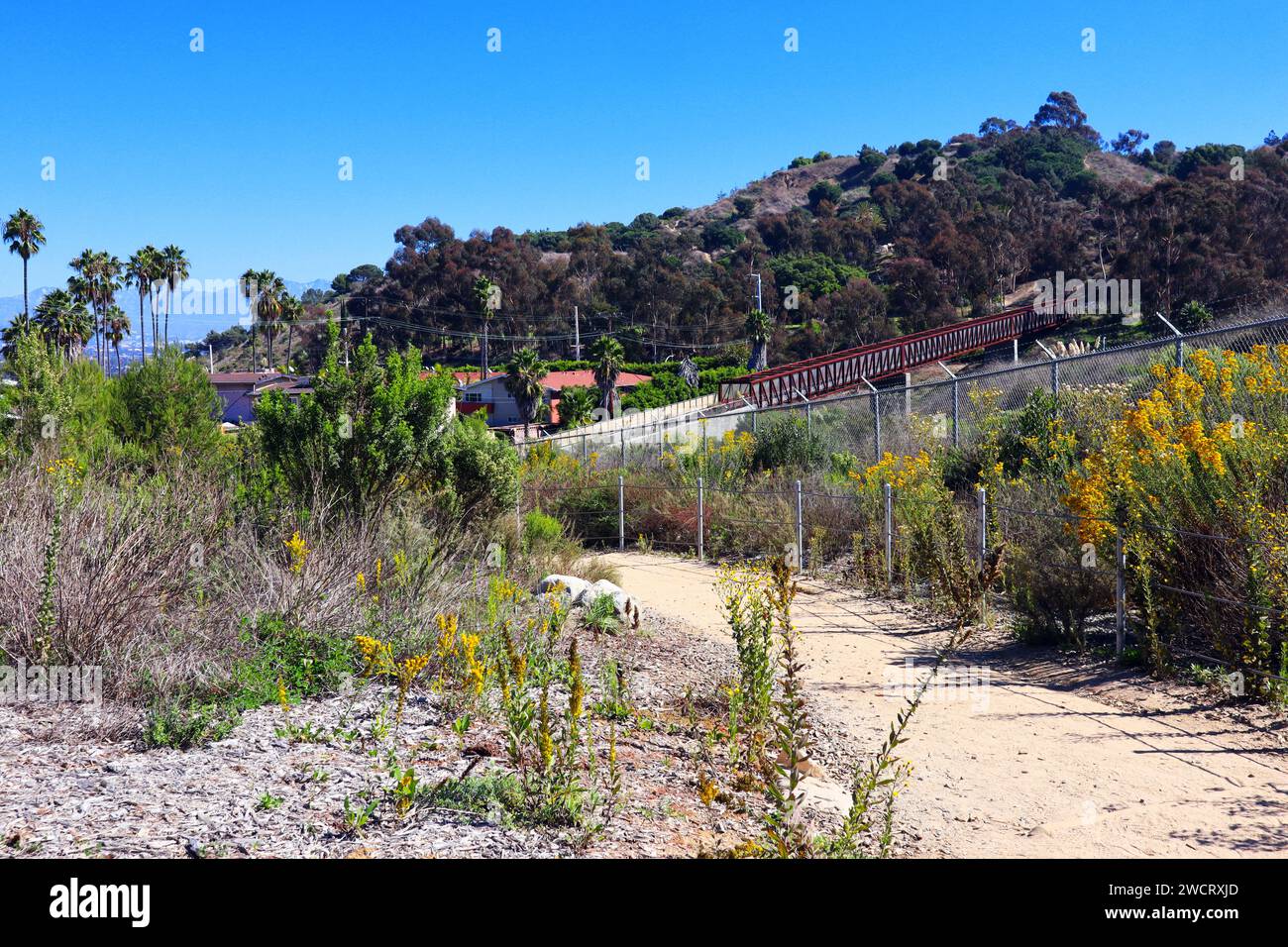 Los Angeles, California: Mark Ridley-Thomas Bridge in Baldwin Hills ...