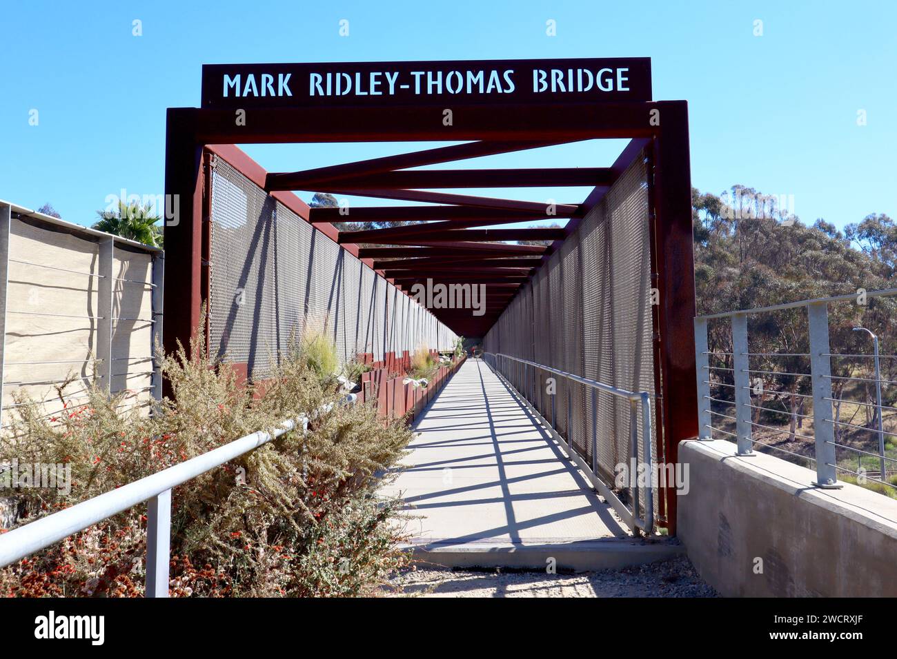 Los Angeles, California: Mark Ridley-Thomas Bridge in Baldwin Hills ...