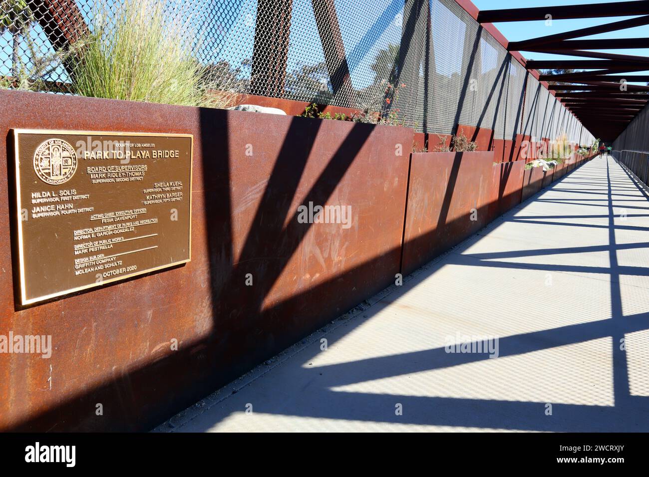 Los Angeles, California: Mark Ridley-Thomas Bridge in Baldwin Hills ...