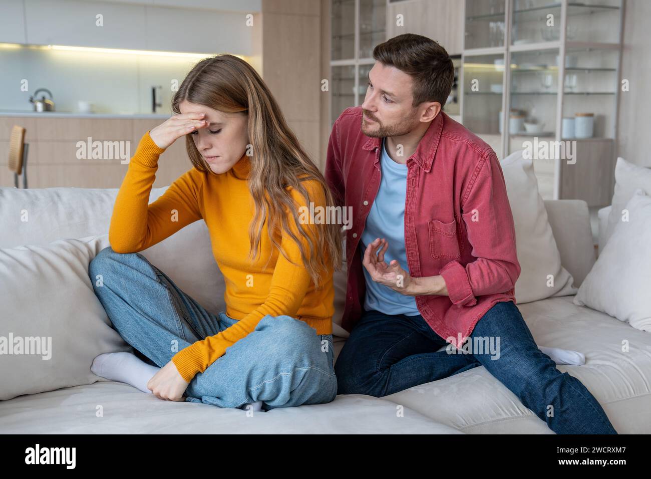 Family quarrel filled with betrayal, mistrust tension, highlighting ...