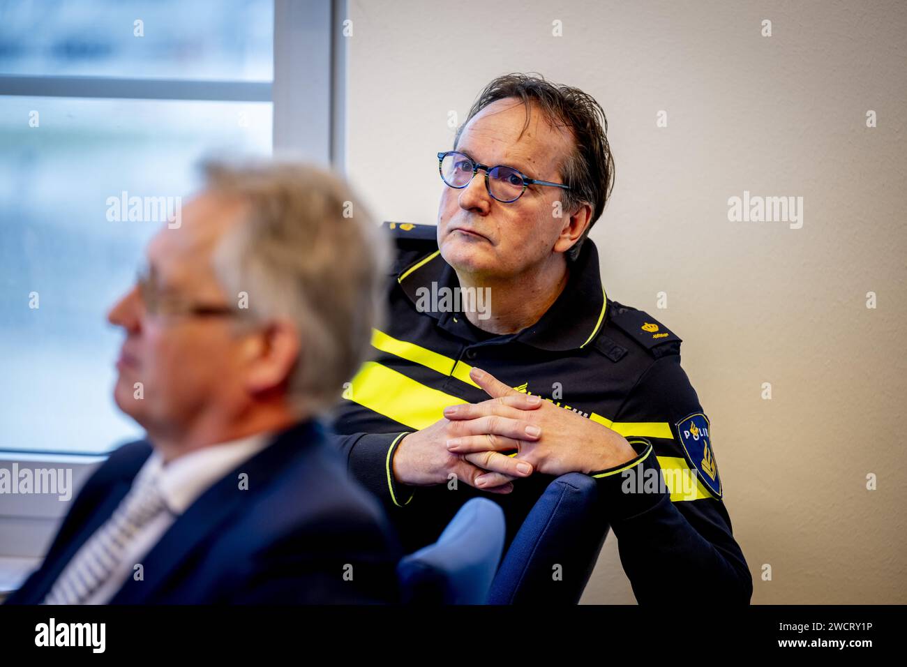 ROTTERDAM - Jan Janse chief of the Rotterdam seaport police during the ...