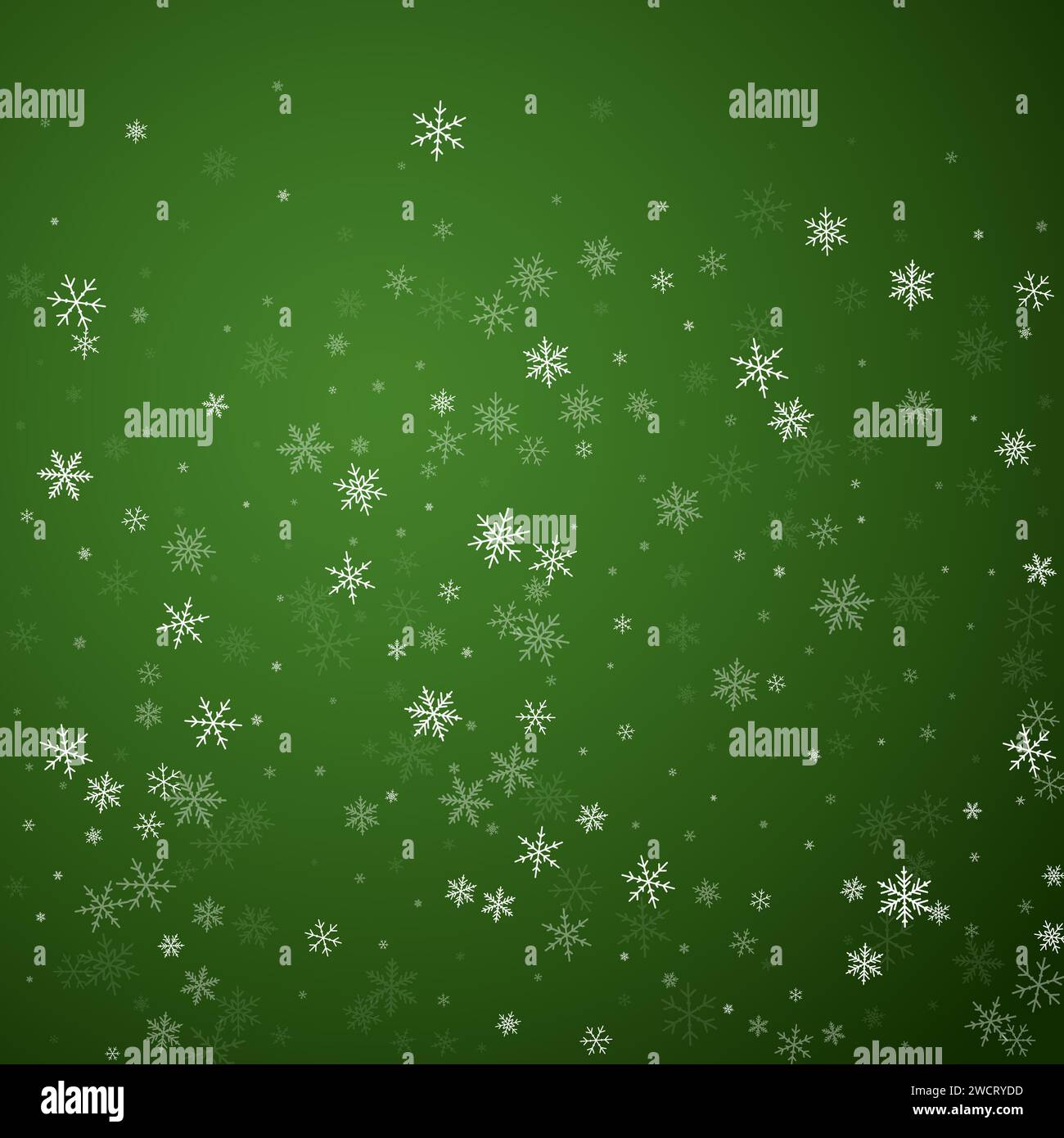 Falling snowflakes christmas background. Subtle flying snow flakes and ...