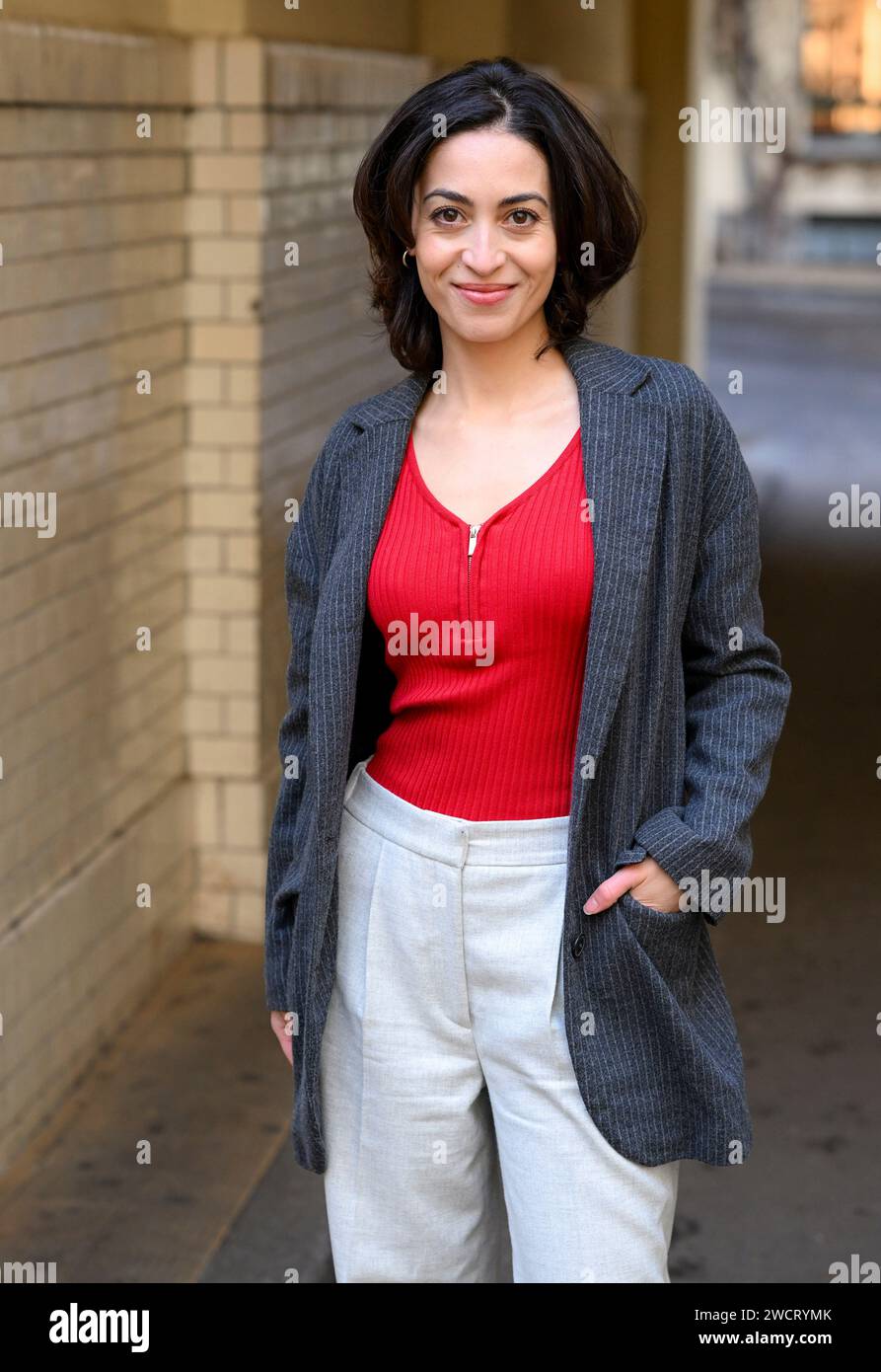 Berlin, Germany. 15th Jan, 2024. Actress Sabrina Amali at a dpa photo ...