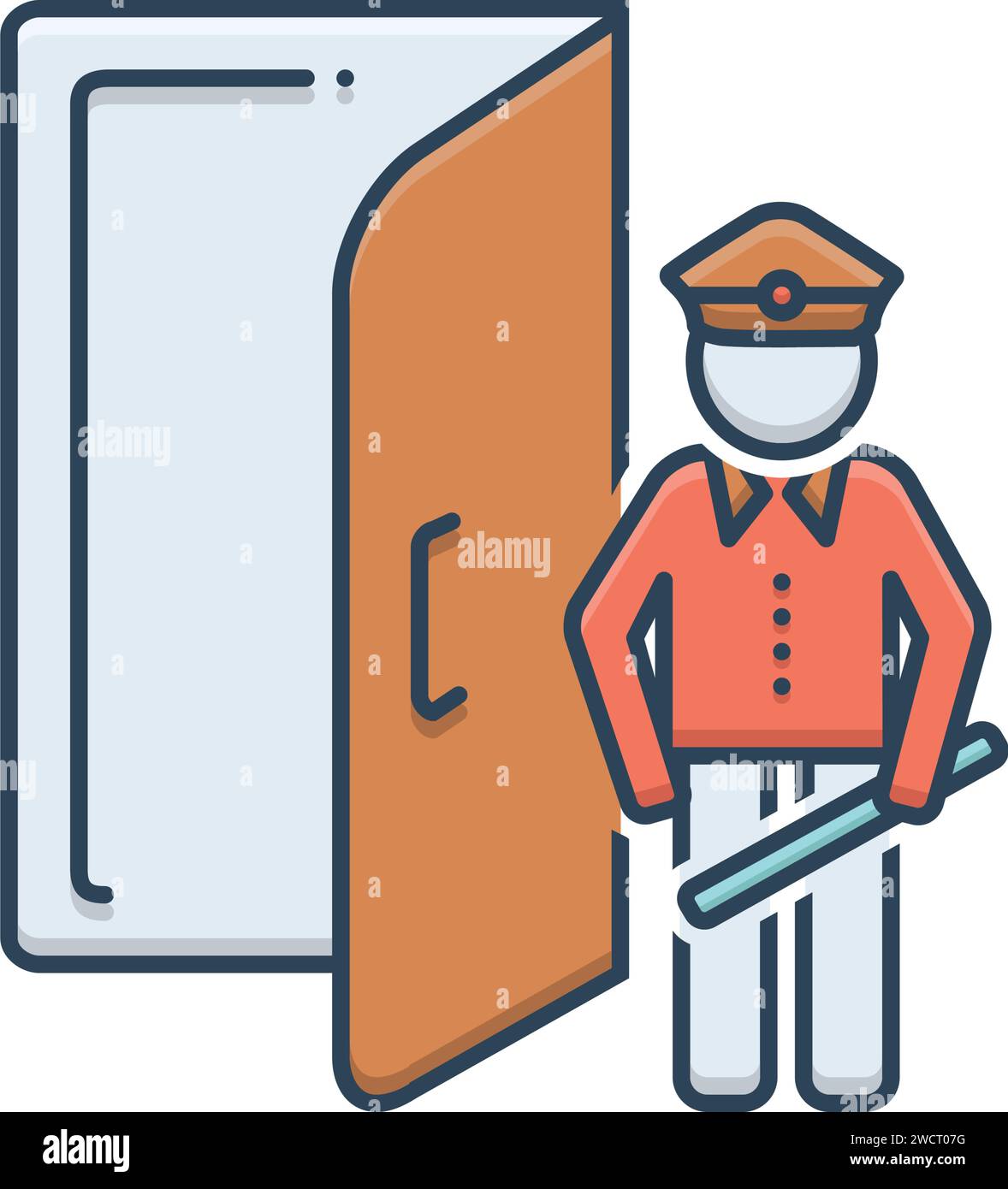 Doorman Stock Vector Images - Alamy
