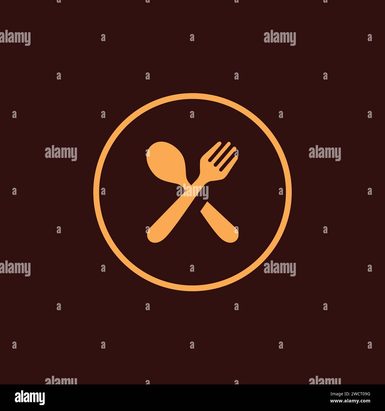 cutlery icon. food icon vector. restaurant logo Stock Vector Image ...