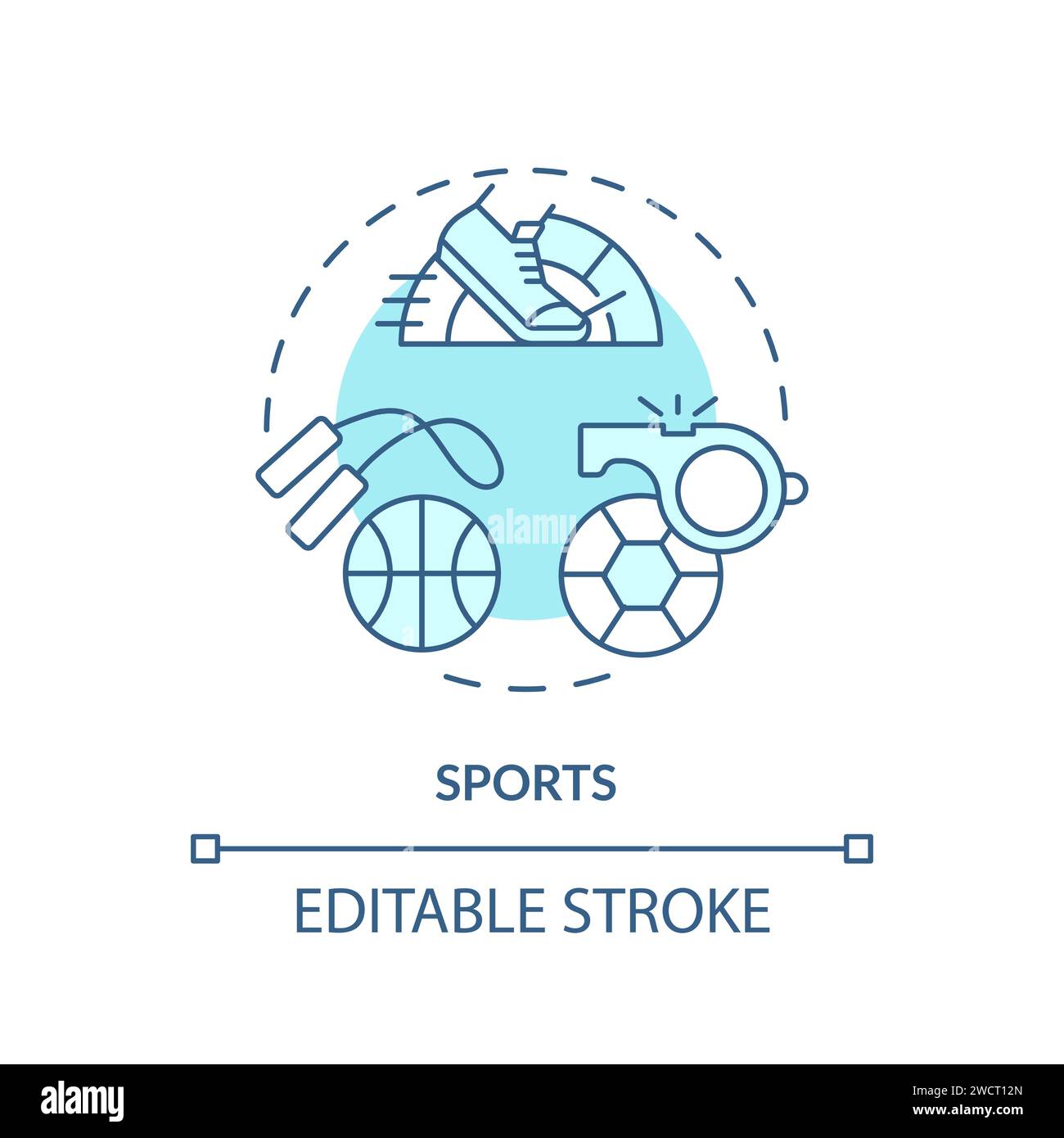 Thin line simple blue sports icon concept Stock Vector Image & Art - Alamy Thin line simple blue sports icon concept Stock Vector Image & Art - Alamy