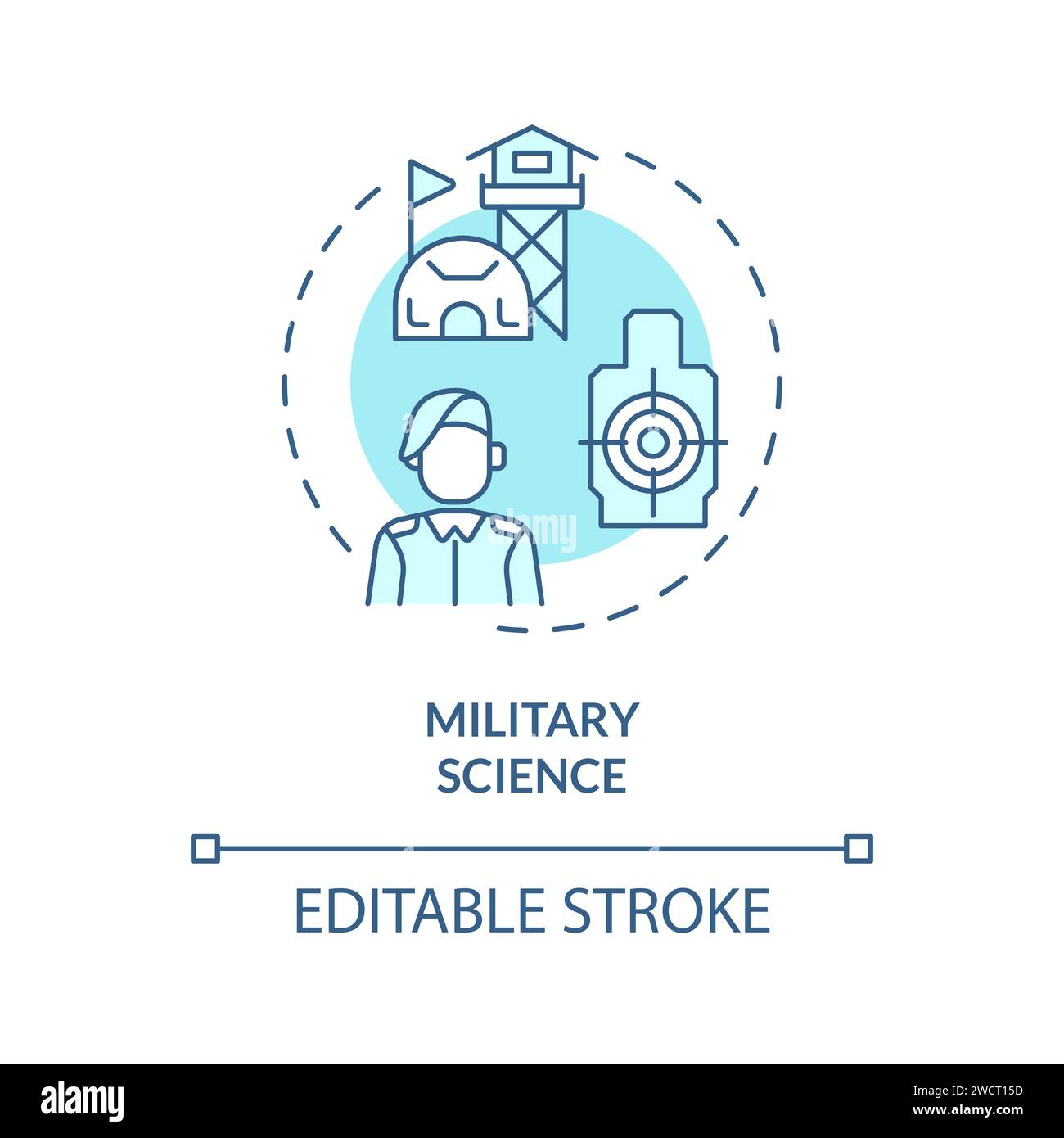 Thin line simple blue military science icon concept Stock Vector Image ... Thin line simple blue military science icon concept Stock Vector Image ...