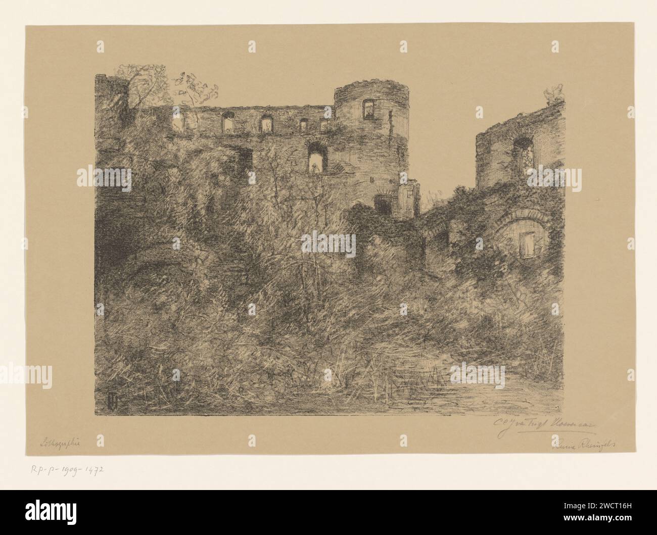 View of the ruin of castle Rheinfels, Cornelia Christina Johanna van ...