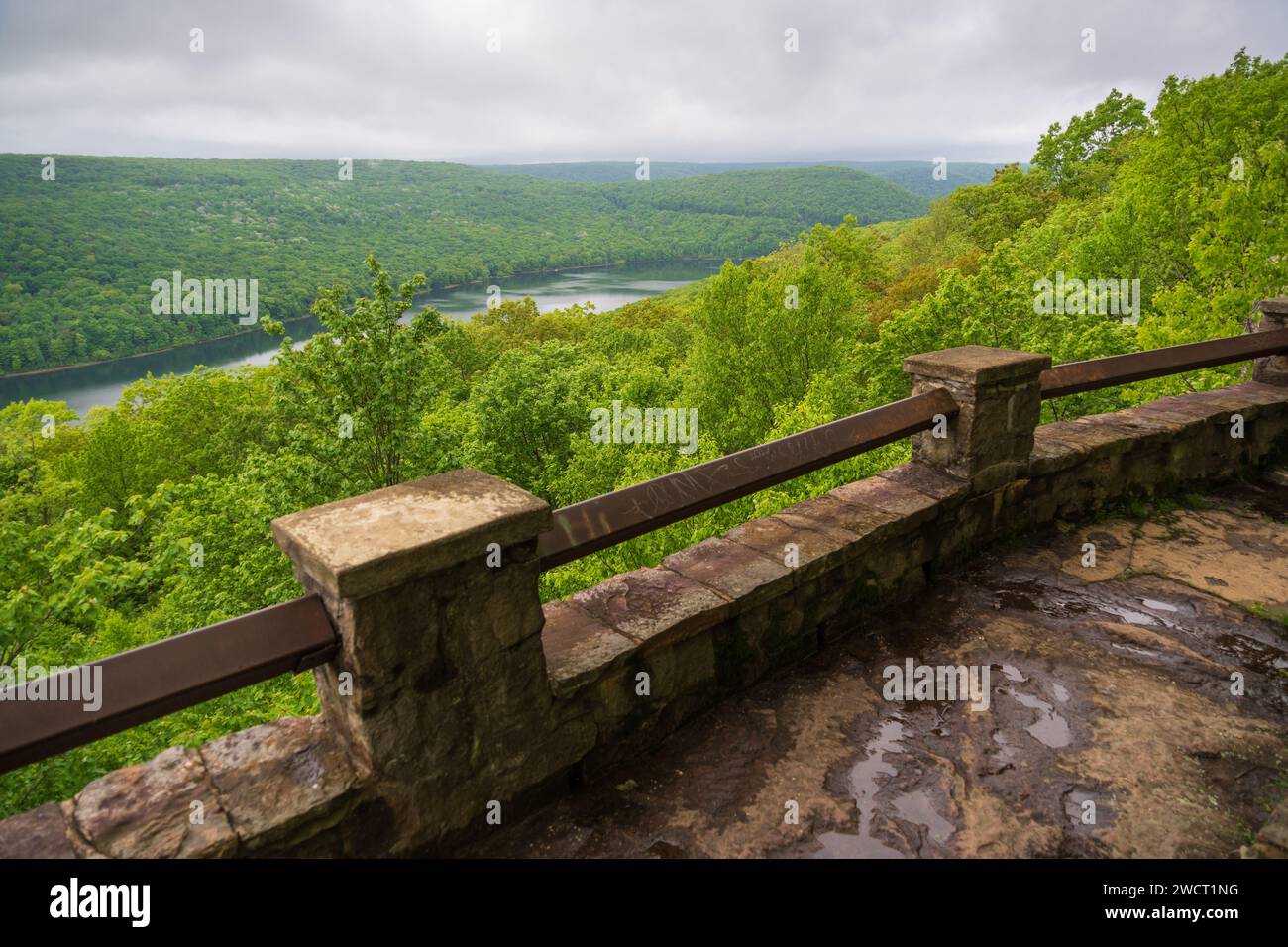Allegheny National Forest Overlook of the Allegheny River in ...