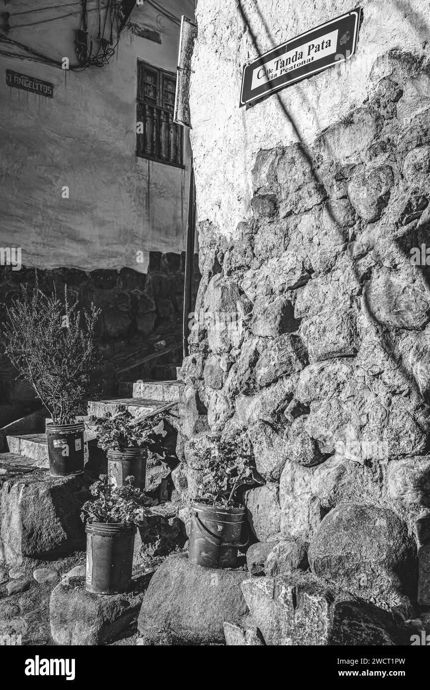 Cusco, Peru, Historical city center, house facade scenery, 2023 Stock ...