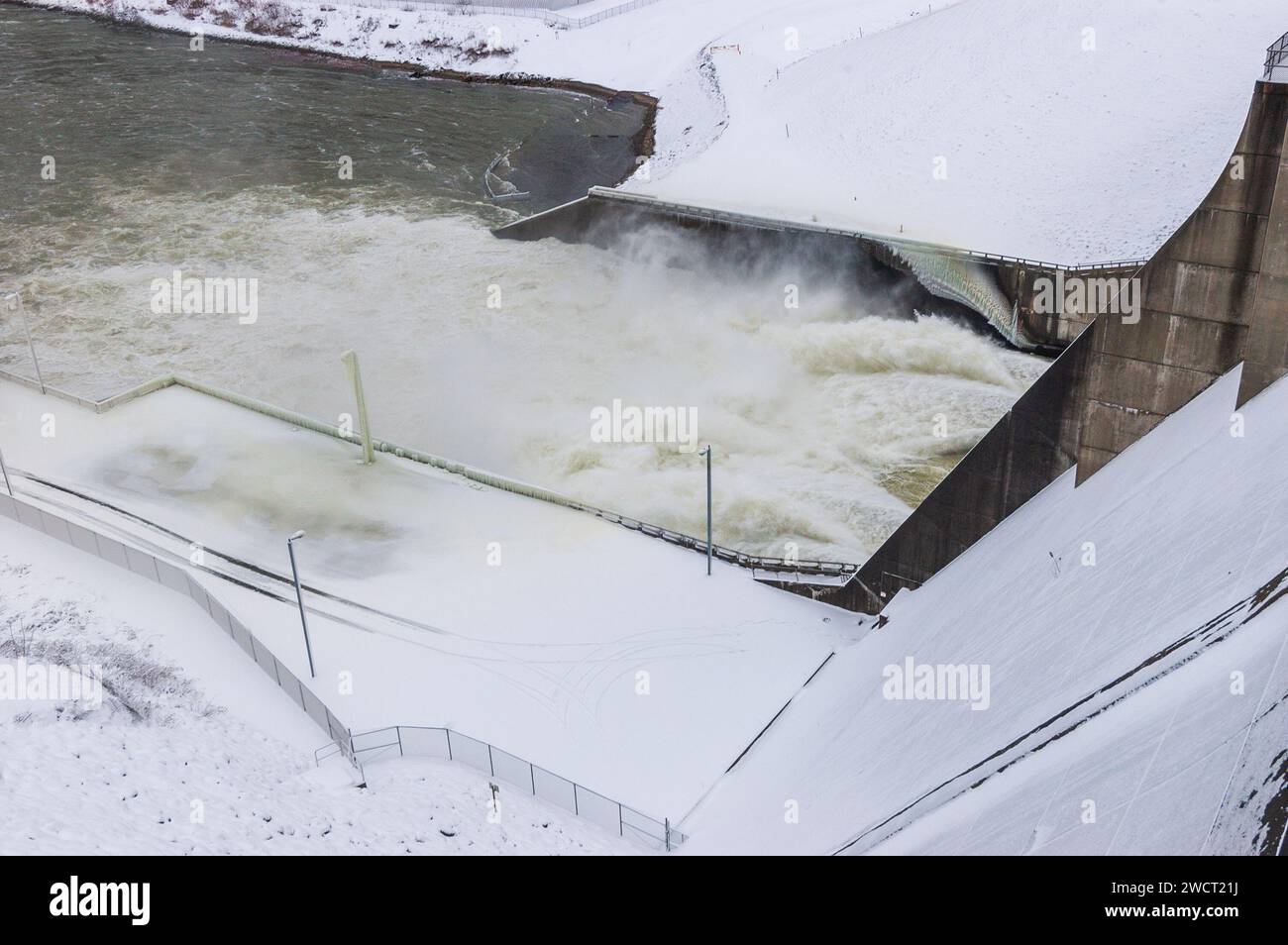Kinzua Dam at Allegheny National Forest in Pennsylvania, USA Stock ...