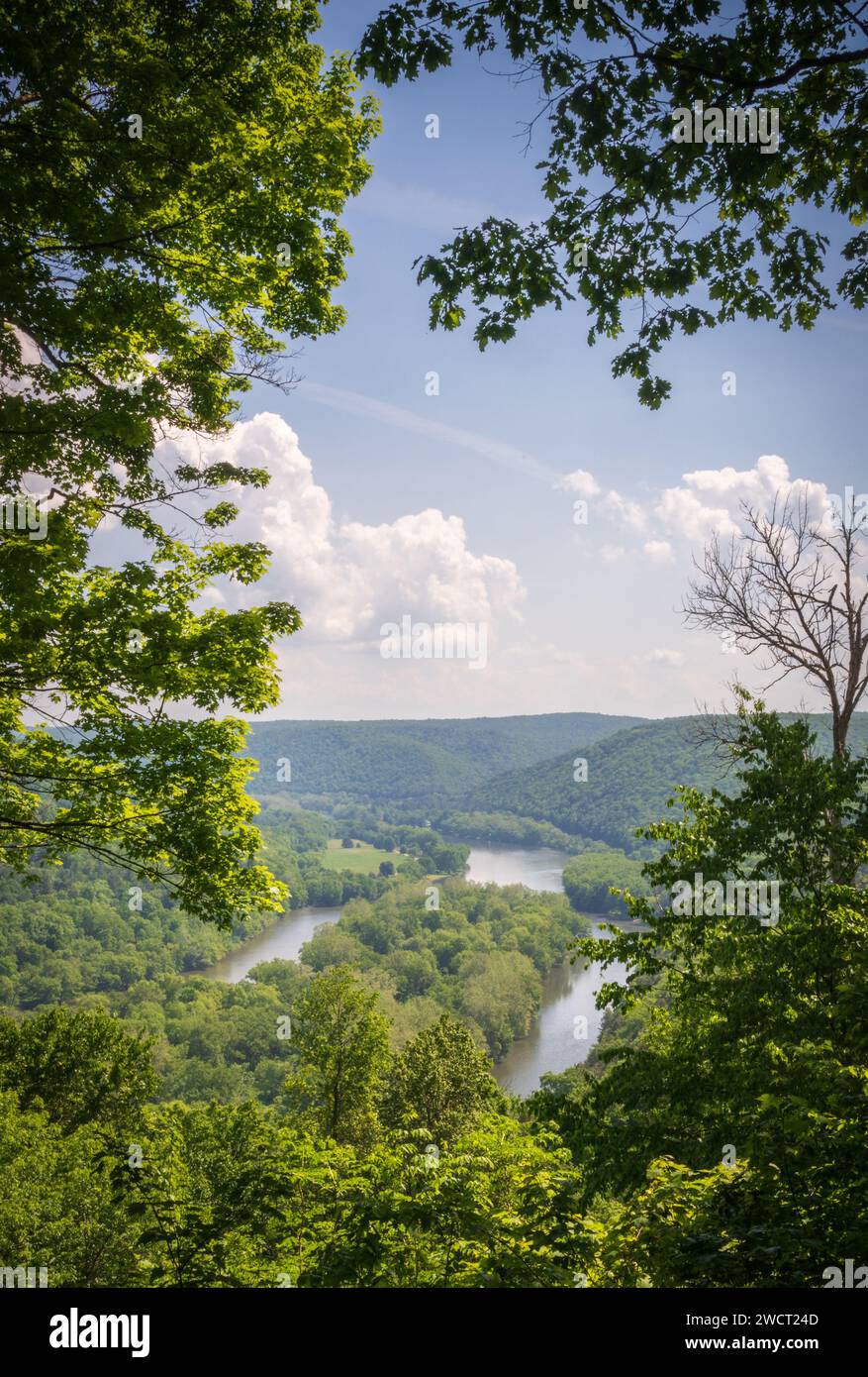 Allegheny National Forest Overlook of the Allegheny River in ...
