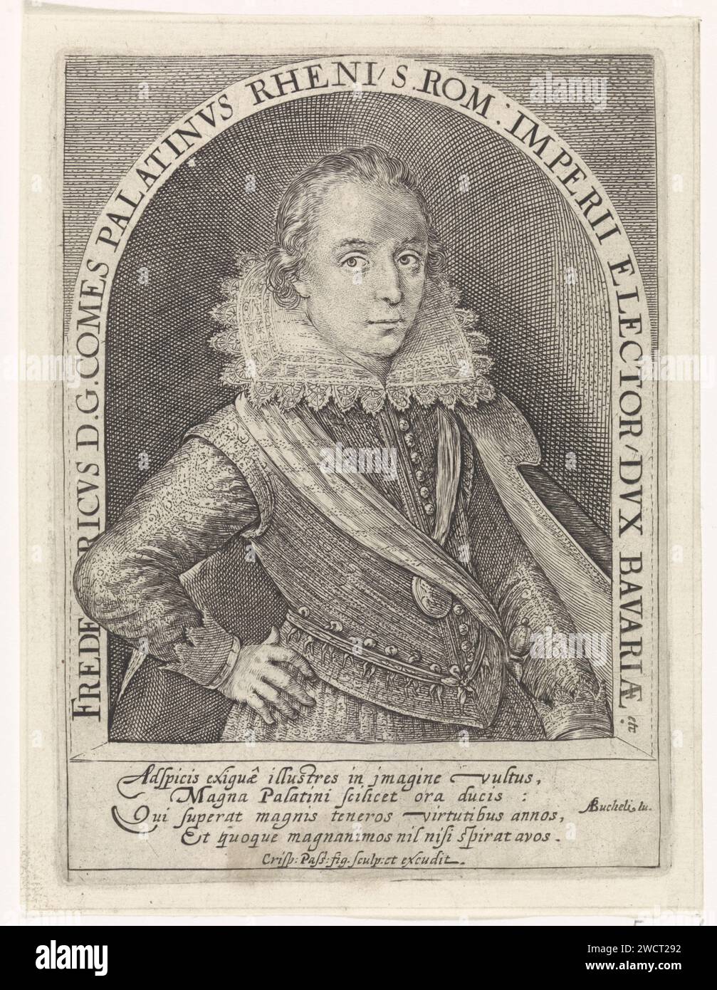 Portrait of Frederik V, Elector of the Palatinate, King of Bohemen ...