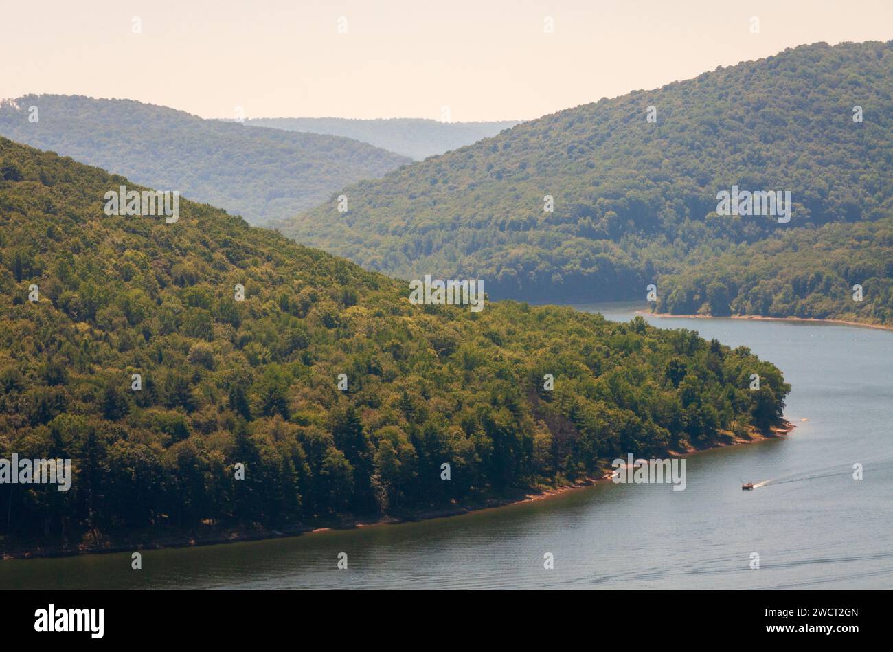 Allegheny National Forest Overlook of the Allegheny River in ...