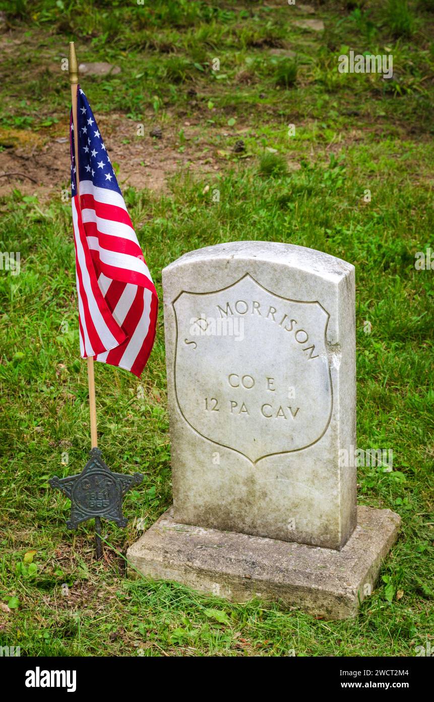 The Penn Forest Cemetery in Allegheny National Forest Stock Photo - Alamy