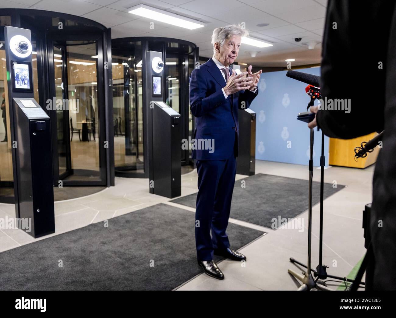 THE HAGUE - 17/01/2024, Informer Ronald Plasterk arrives for a ...