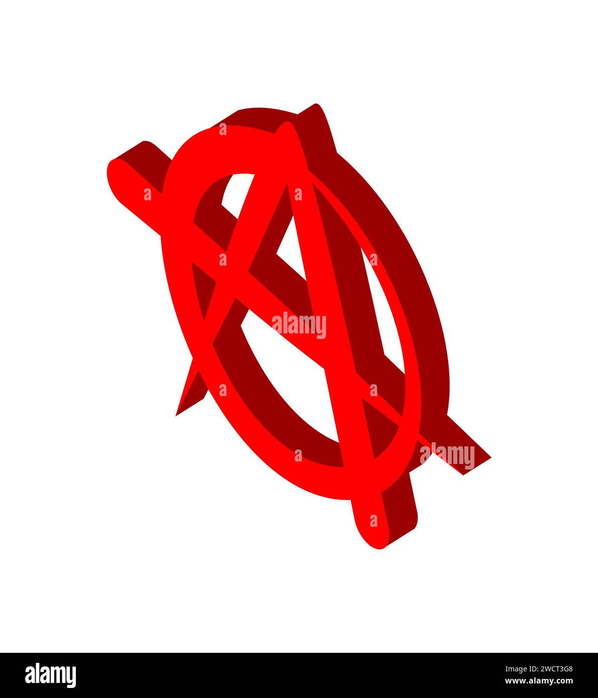 Anarchy sign isolated. lack of organized power symbol Stock Vector ...