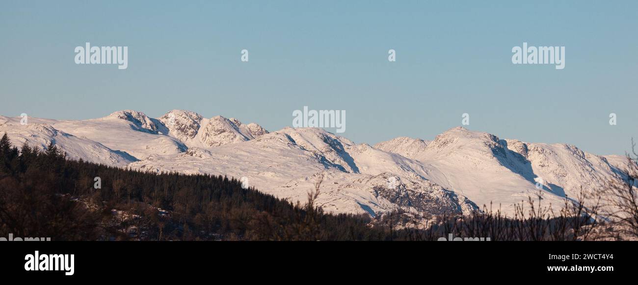 Cumbria, UK. 17th Jan, 2024. UK Weather. Freezing Snow on the high ...